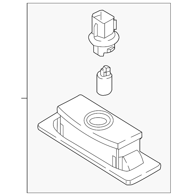 92501-D9000 - License Lamp 2017-2025 Kia | Kia.Parts Store