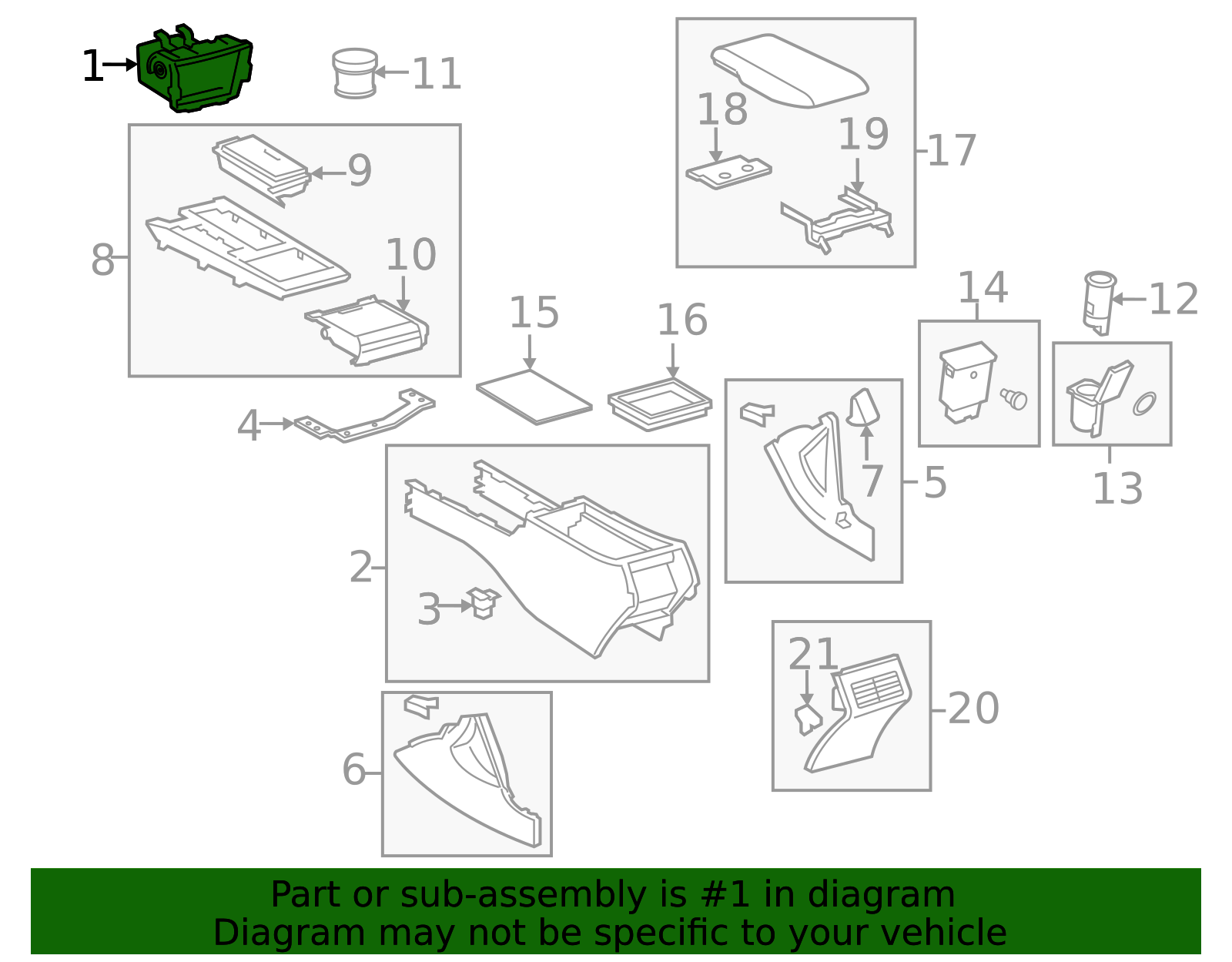 Center Console - Restore OEM Interior Design 58804-06060 | AutoNation Parts