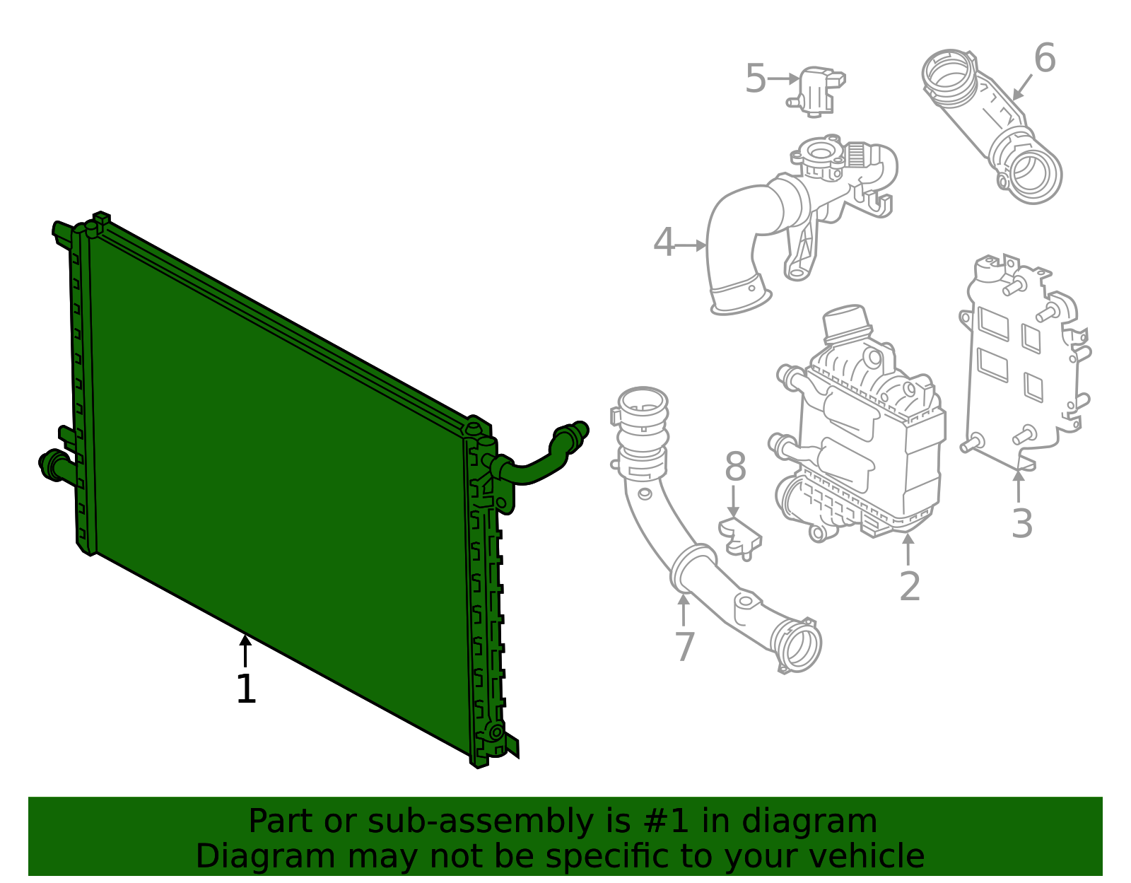 2020-2025 Land Rover Auxiliary Radiator LR117684 | LandRoverParamusParts