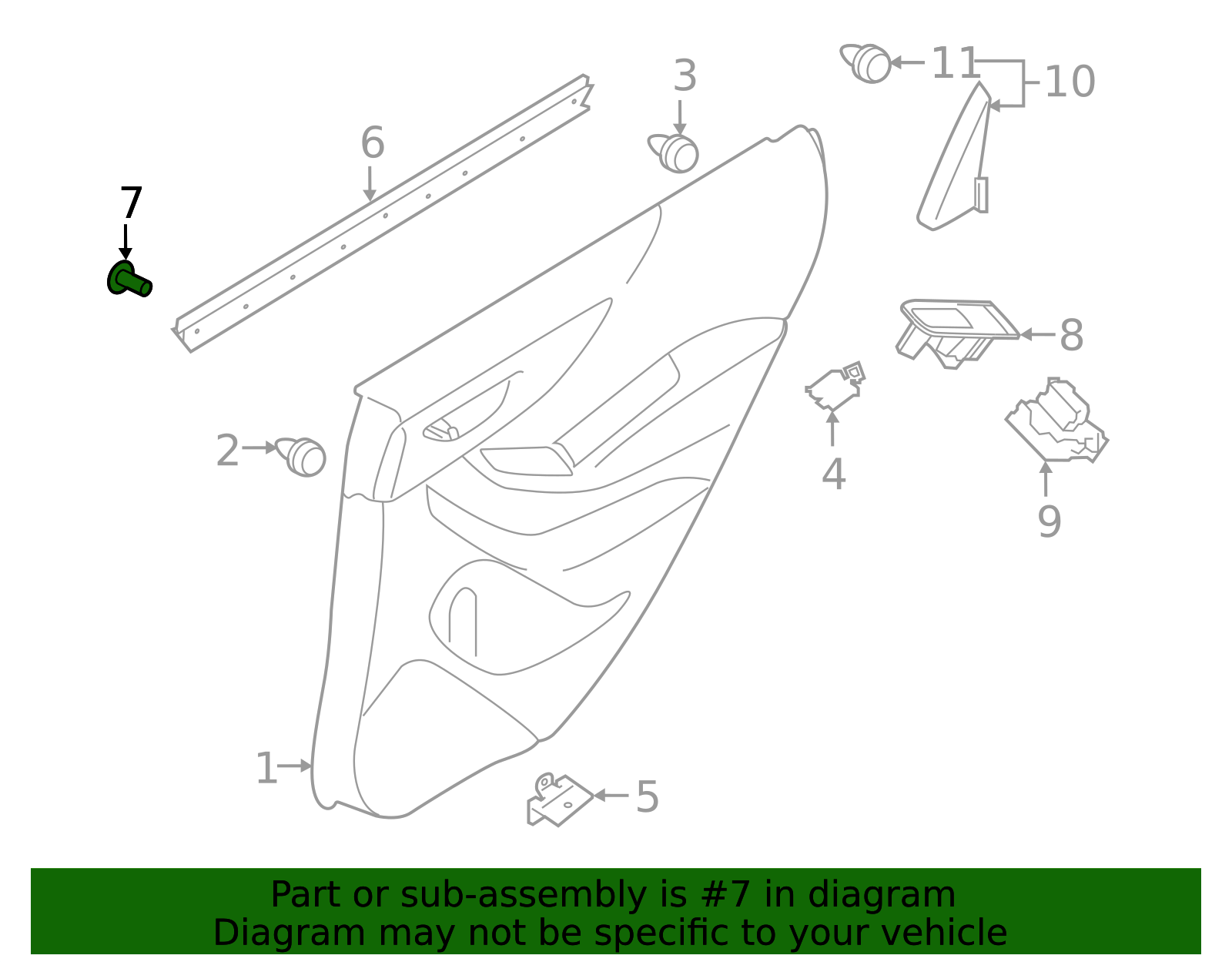 2013-2024 Subaru Belt Weather-Strip Rivet 905920048 | Subaru Parts Guys