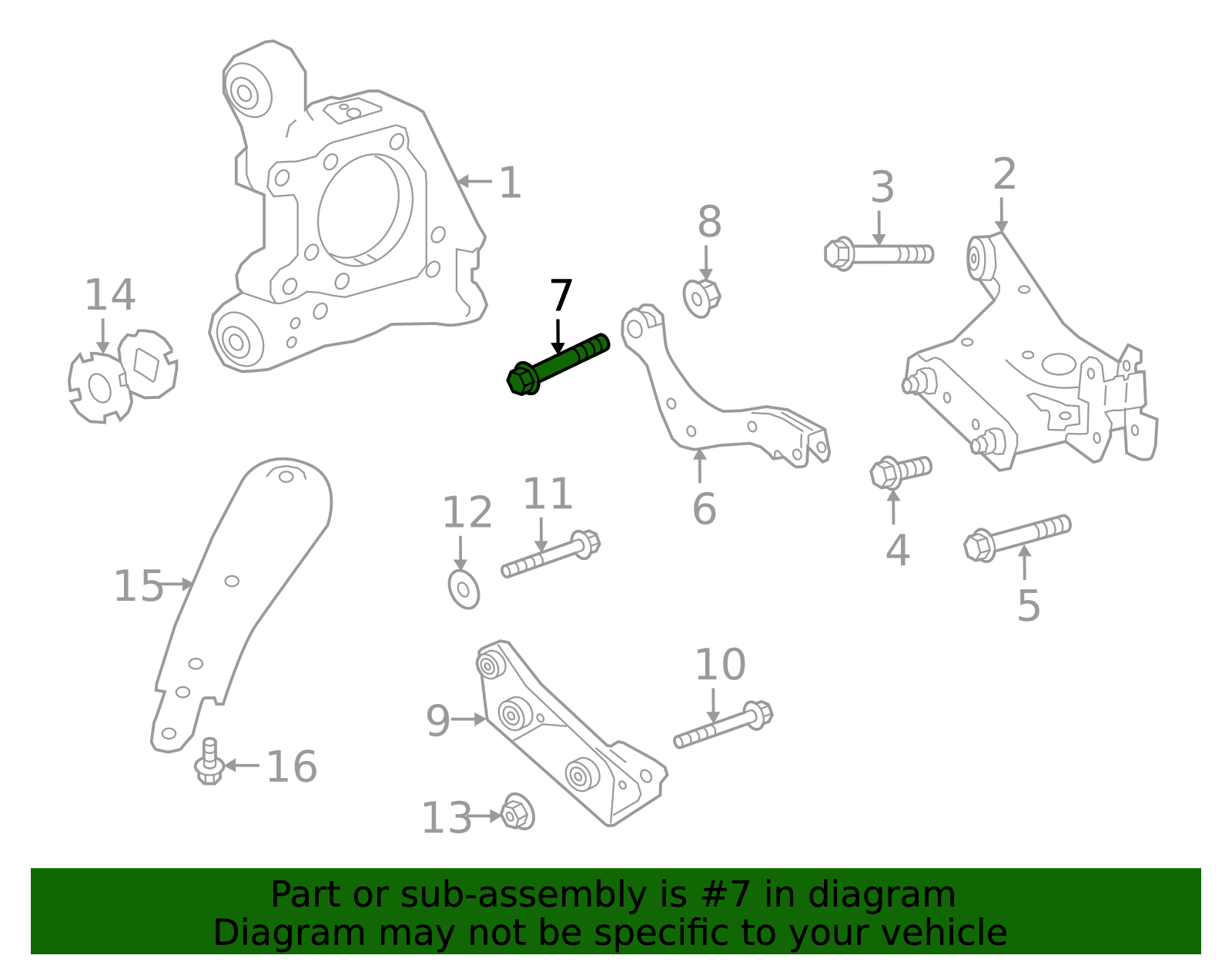 55080-5NA0C - Upper Control Arm Bolt 2019-2020 Infiniti QX50 | Infiniti ...