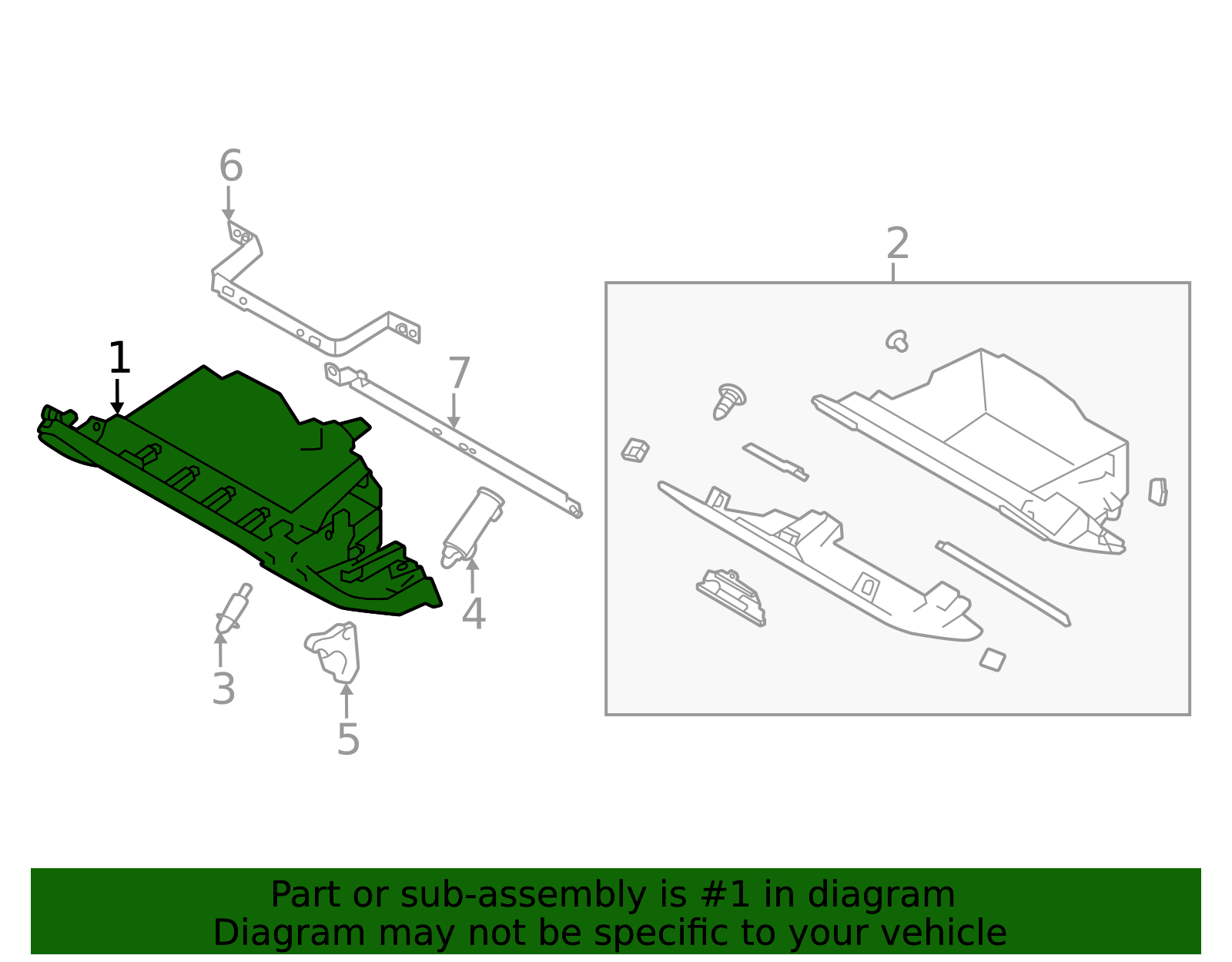 2022-2025 Toyota GR86 2022-2024 Toyota GR86 - Glove Box Frame SU003 ...