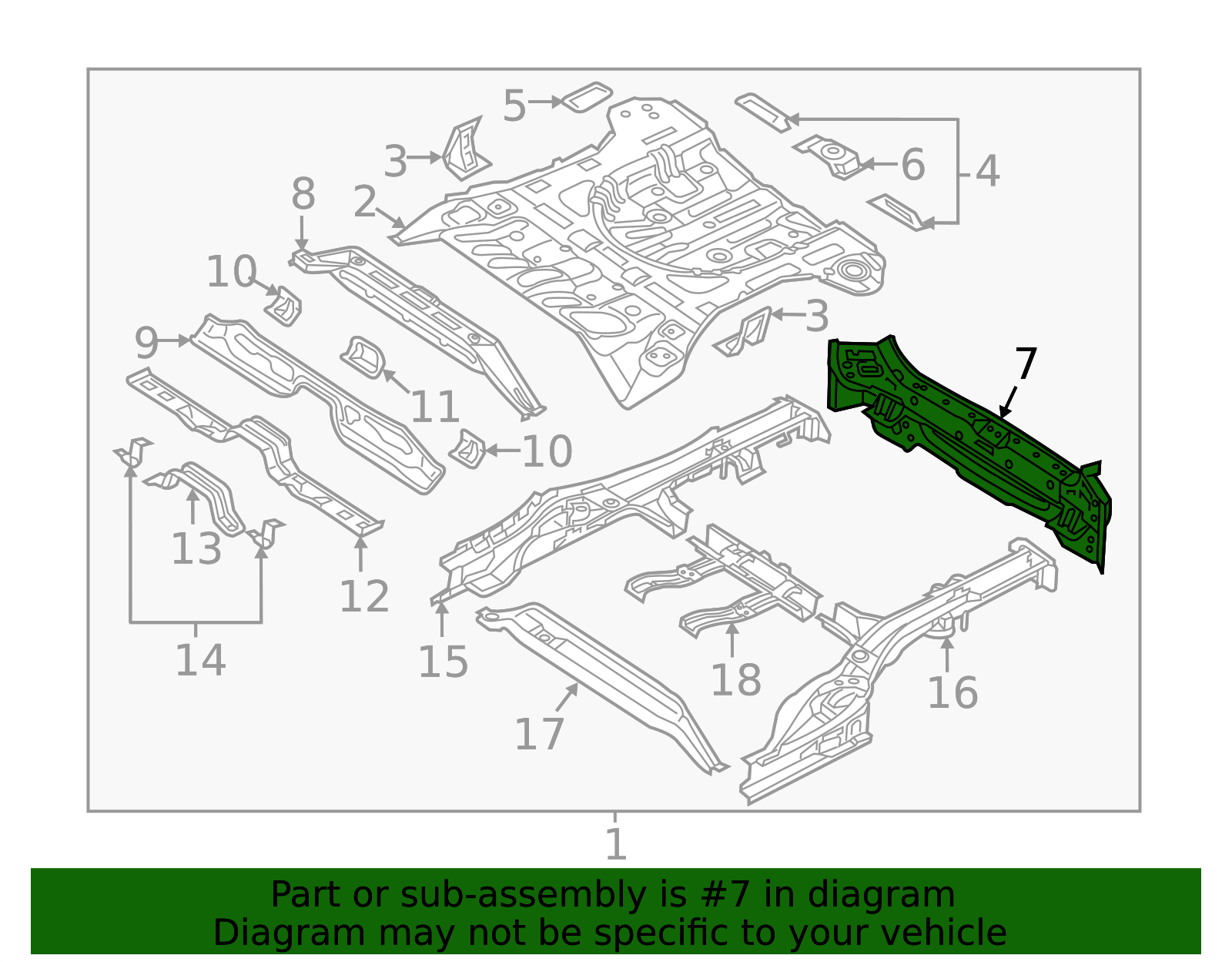 65910-D9000 - Rear Body Panel 2017-2019 Kia Sportage | Kia.Parts Store