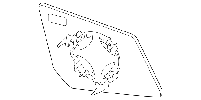 2010-2017 GM Driver Side Door Mirror Glass (Replaces 22792132) 23248221 ...