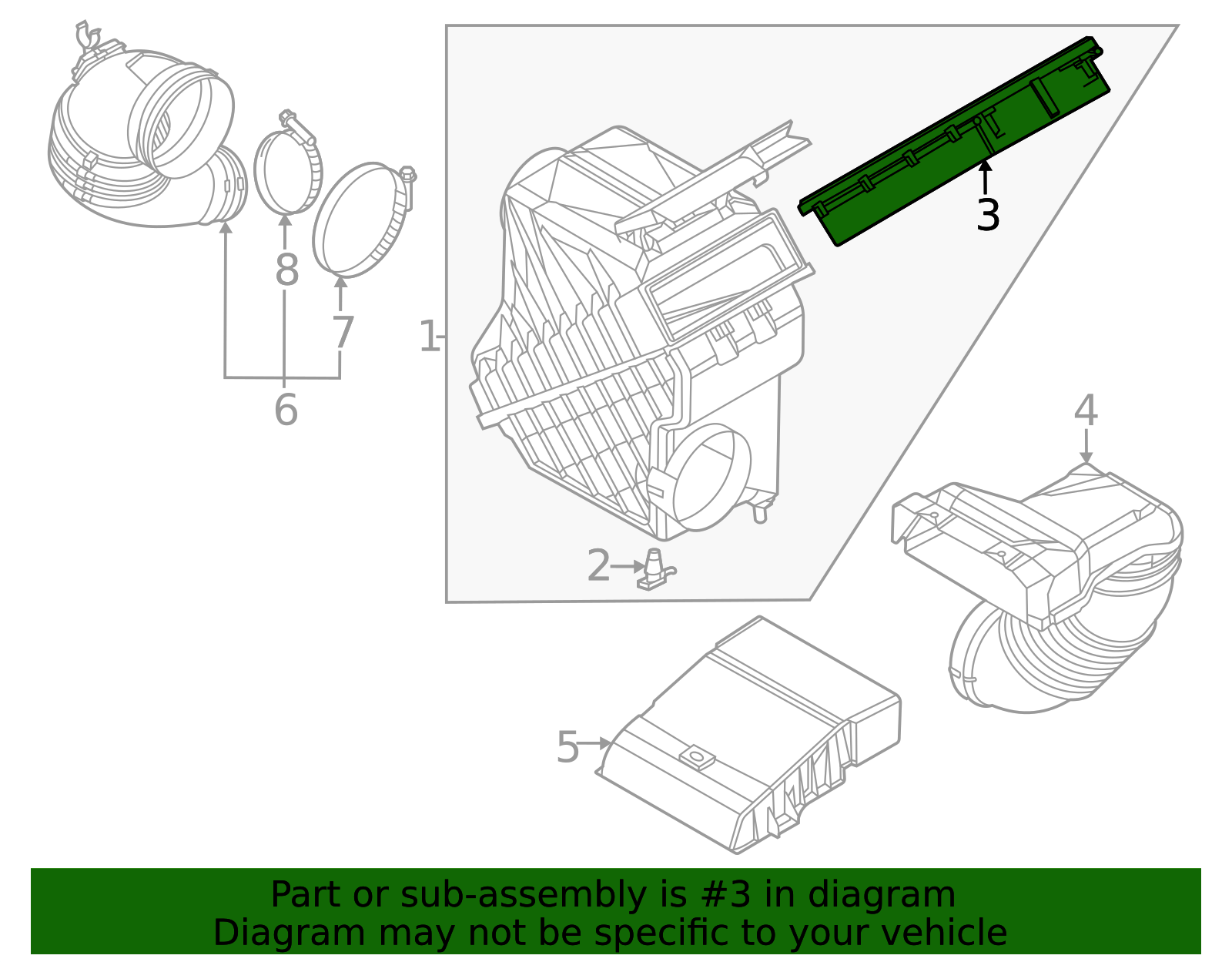 28113-AR100 - 2022-2023 Genesis GV70 - Air Filter | Hyundai Parts Express