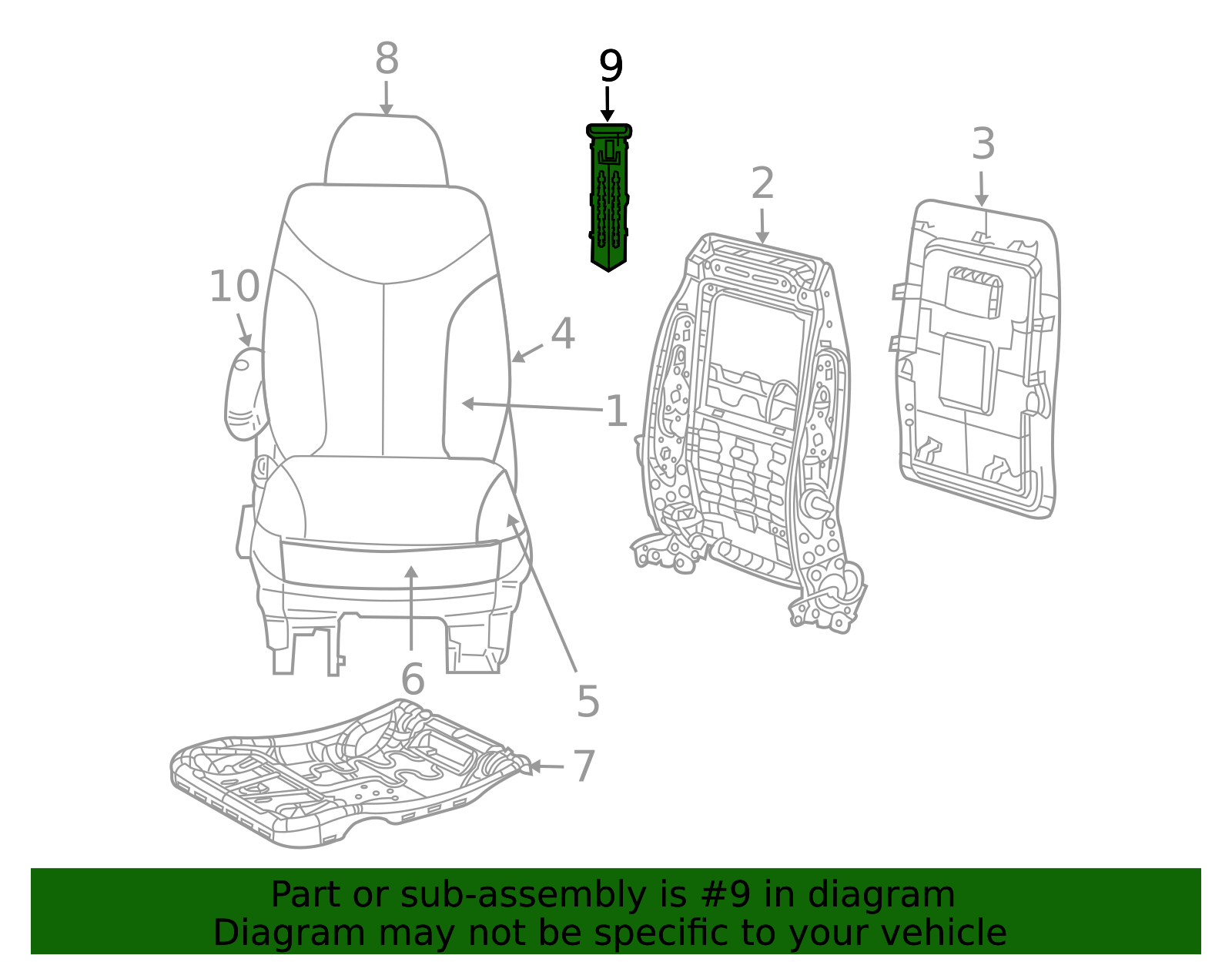 7B0-881-920-H-DE5 - 2010-2014 Volkswagen Routan - Headrest Guide ...