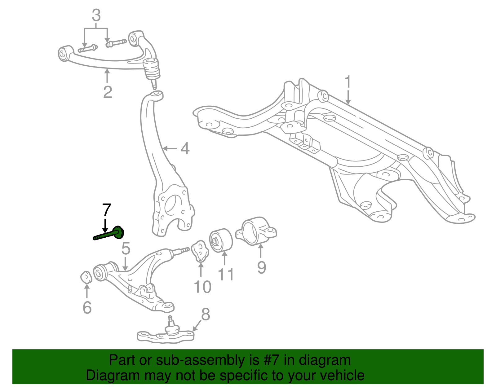 48190-50050 - Lower Control Arm Bolt For 2001-2006 Lexus LS430 | Lexus ...
