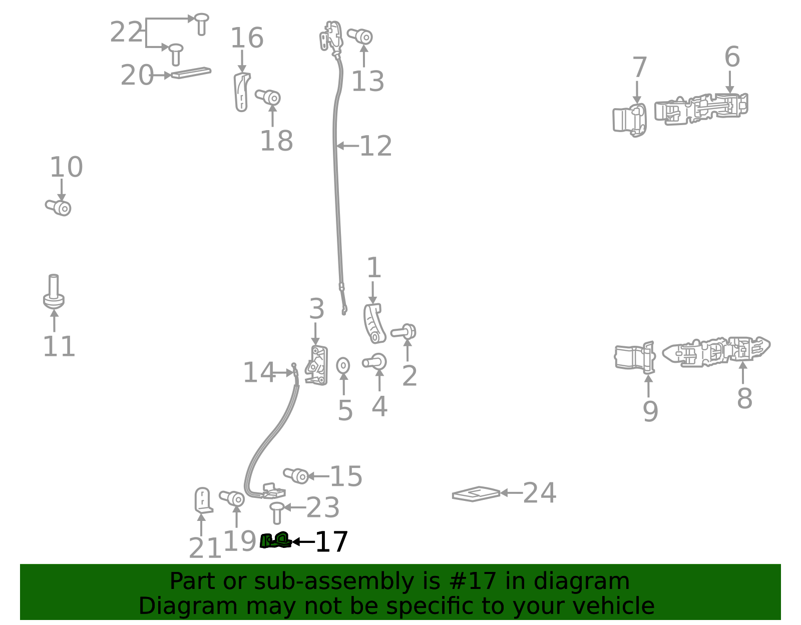 2014-2025 Ram Door Latch Striker 68169415AC | Mopar Parts Canada