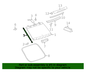 BHE790030 - Support Cylinder 2006-2013 Land Rover Range Rover Sport ...