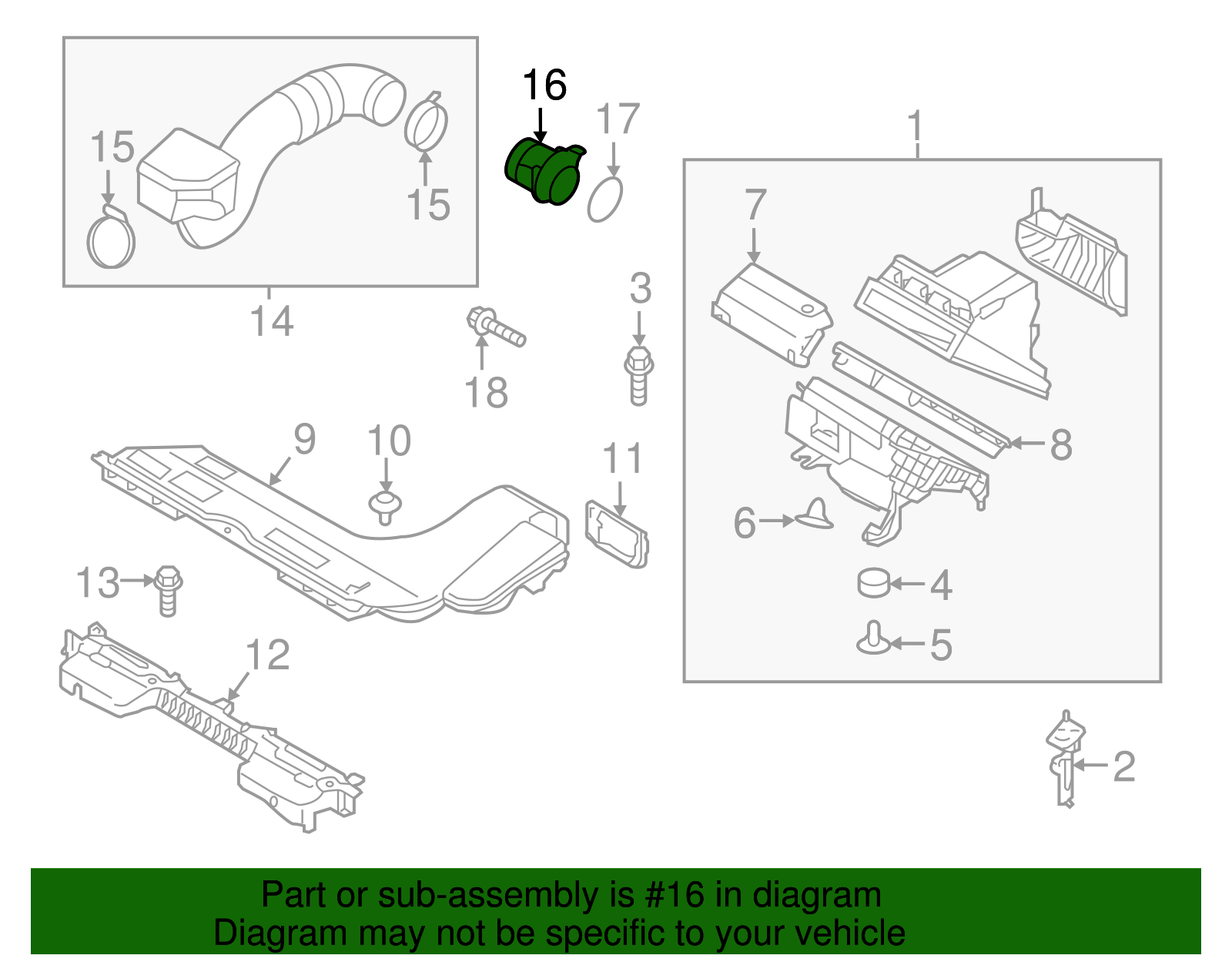 2016-2024 Hyundai Mass Air Flow Sensor 28164-2E000 | OEM Parts Online