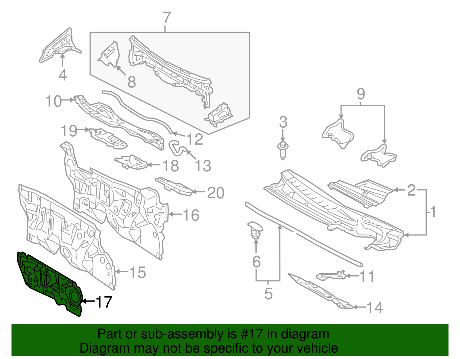 Genuine Toyota Insulator part# 55223-0D480 for 2018 Toyota Yaris ...