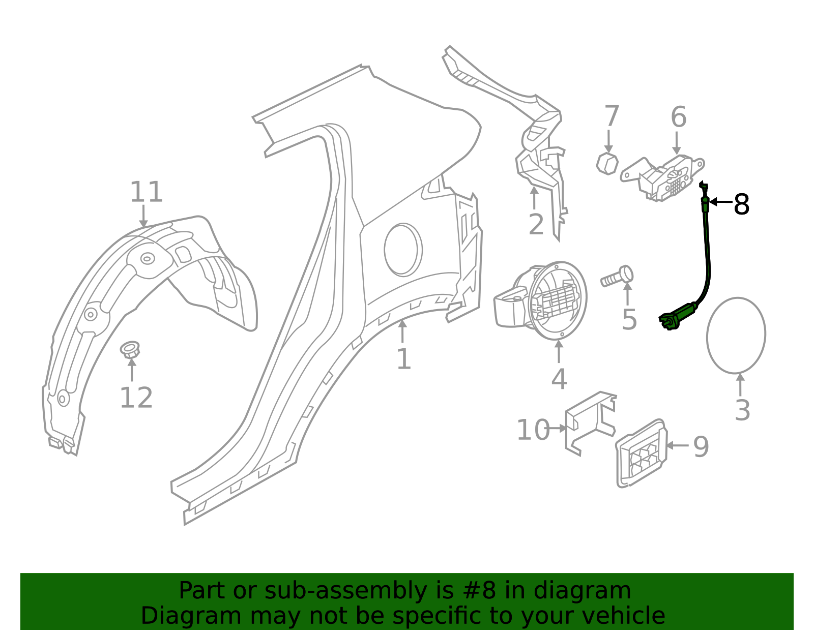 81590-D9000 - Kia Release Cable 2017-2019 Kia Sportage | Performance ...