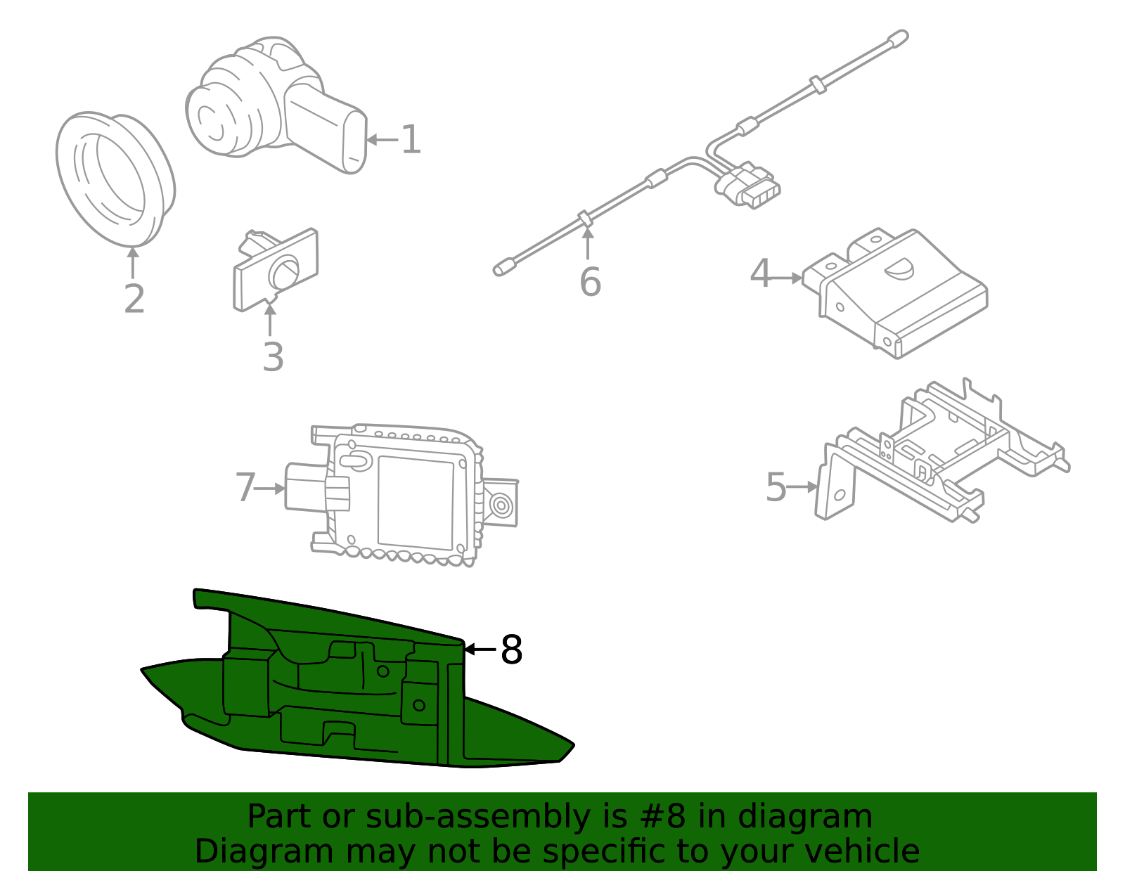 2025 Audi Mount Bracket 8Y0-907-694-D | OEM Parts Online