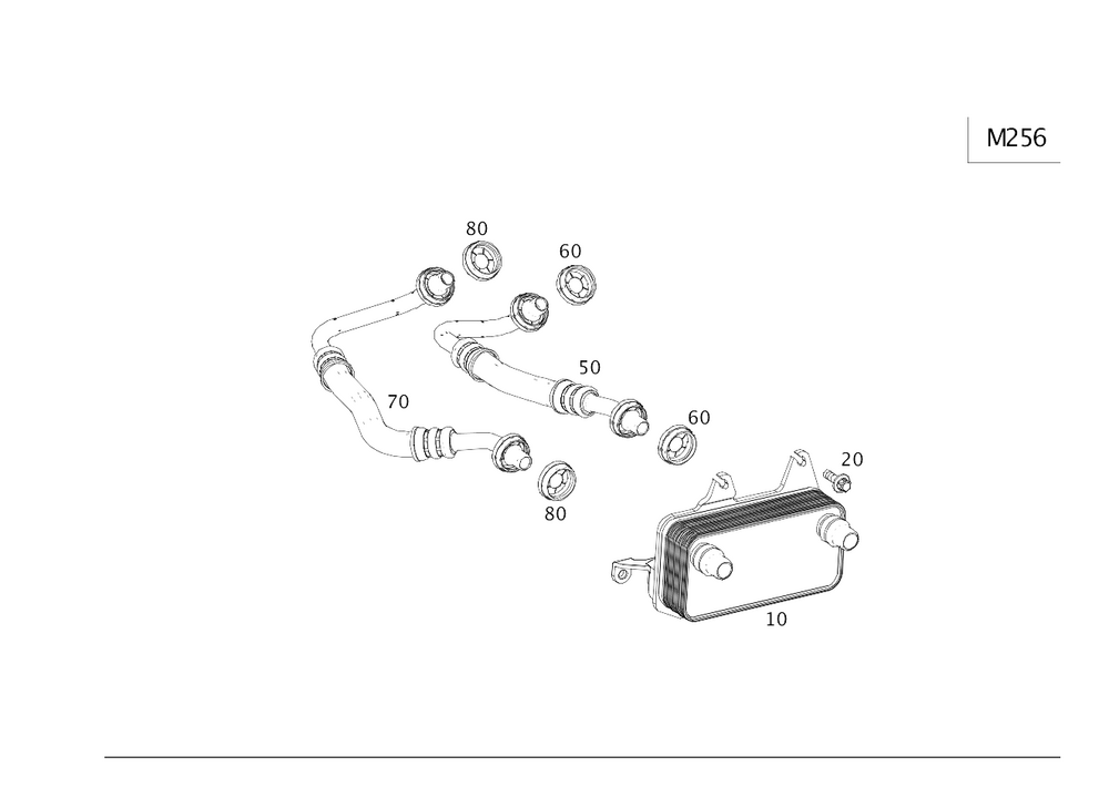 725-500-01-00 - Oil Cooler 2019-2026 Mercedes-Benz | Mercedes-Benz USA LLC