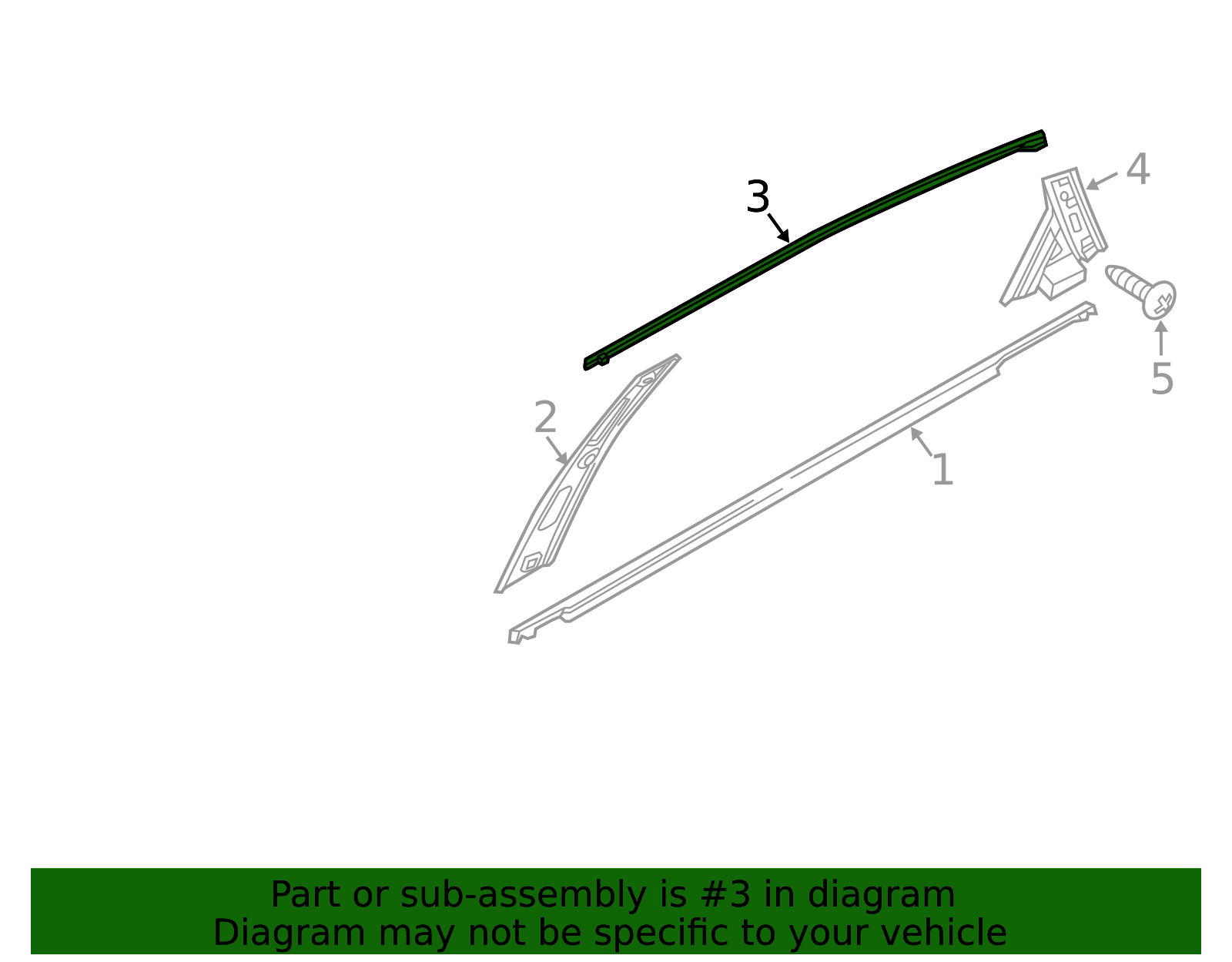 2024-2025 Hyundai Sonata Upper Molding 83860-L1500 | OEM Parts Online