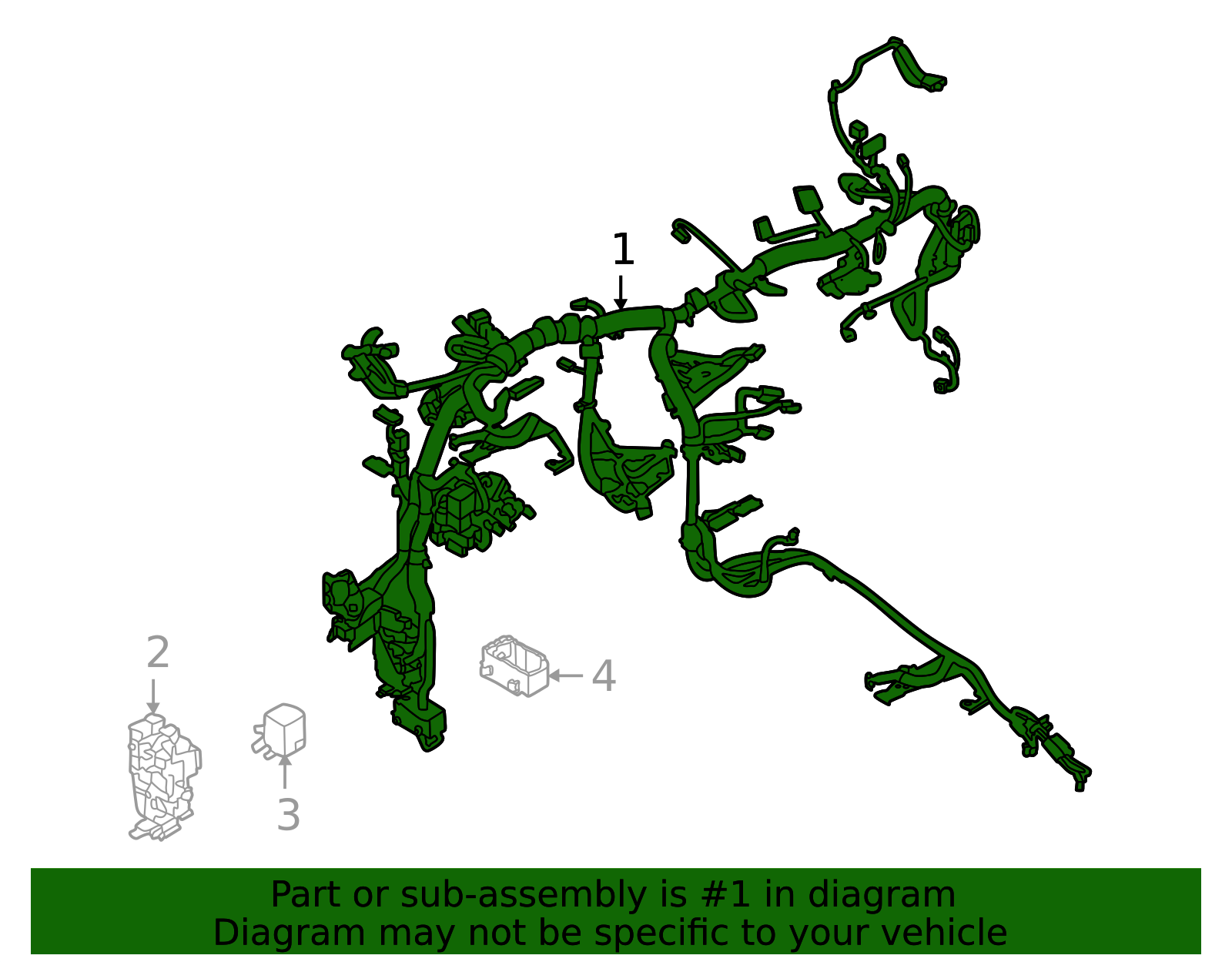 2020-2021 Nissan Versa Harness 24010-5EE1B | Bill Kay Nissan Parts
