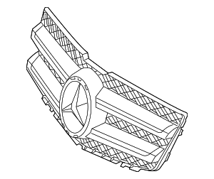 204-885-71-23 - Outer Grille 2013-2015 Mercedes-Benz | Mercedes-Benz ...