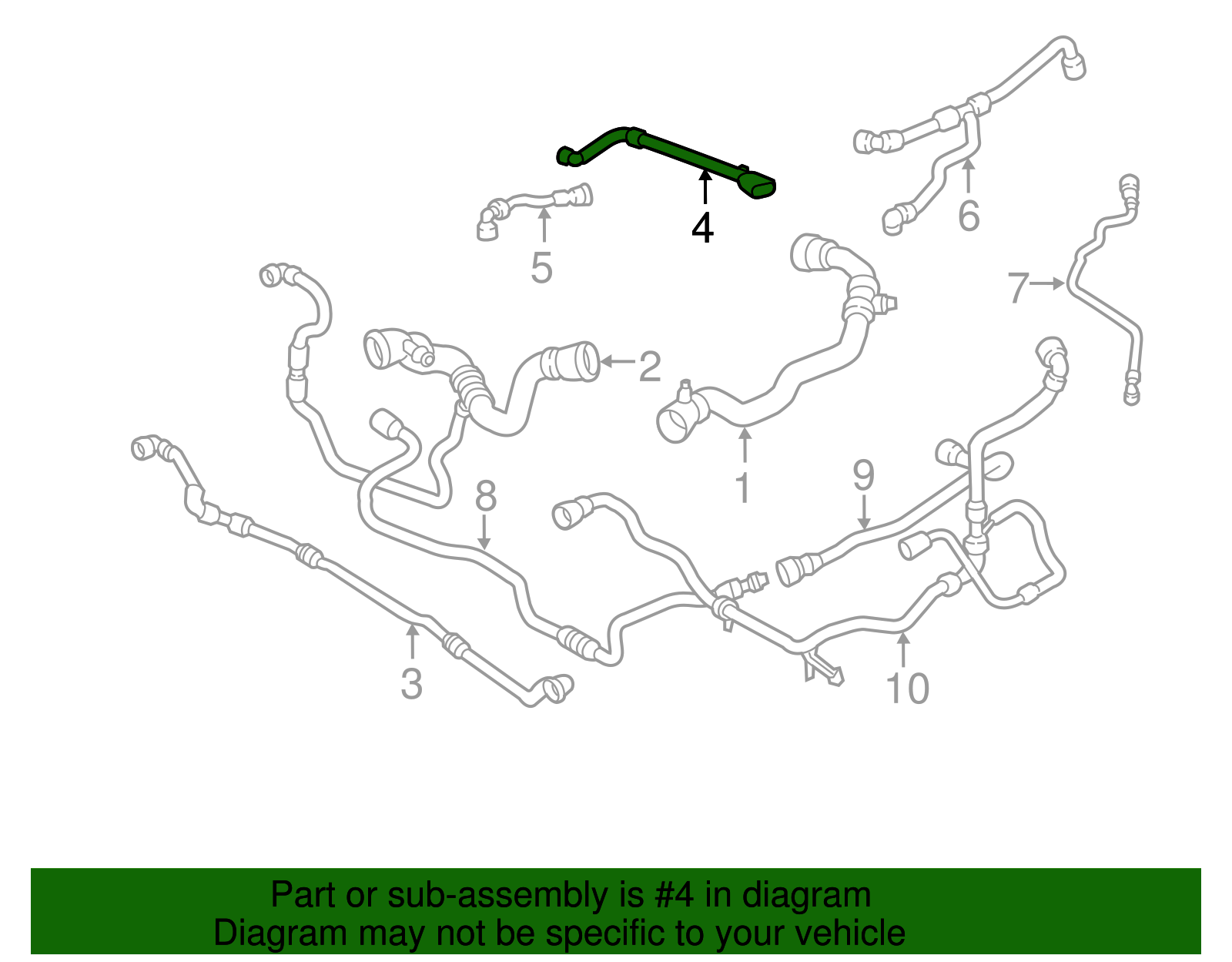 17-12-8-616-555 - Cooling Pipe - 2017-2021 BMW | Buy BMW Parts Now