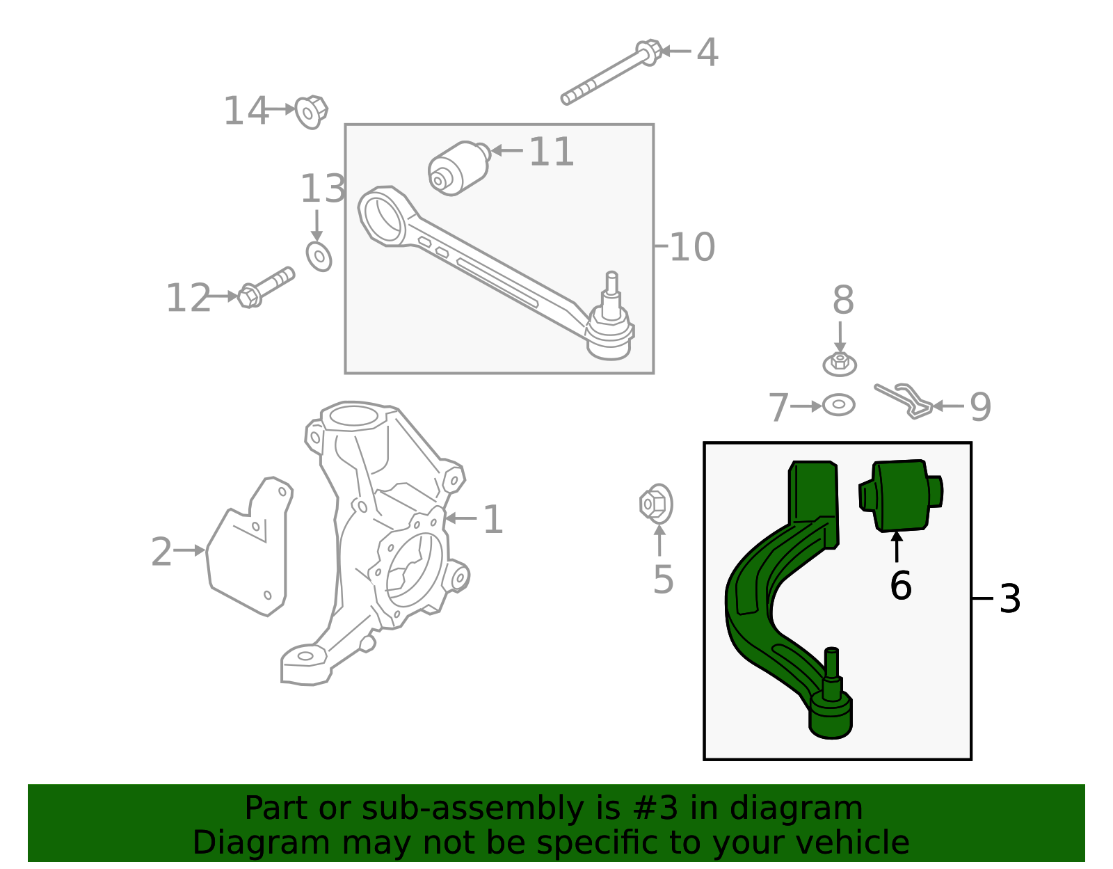 Hyundai - 54505-J5000 - Control Arm - 2019-2025 Genesis G70 | OEM ...
