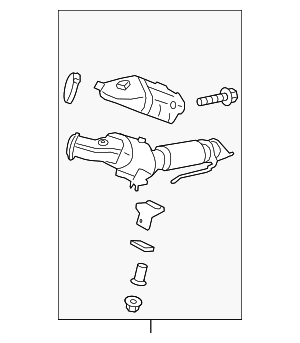 DG9Z-5E212-A - Catalytic Converter 2013-2020 Ford | Big 3 Auto Parts