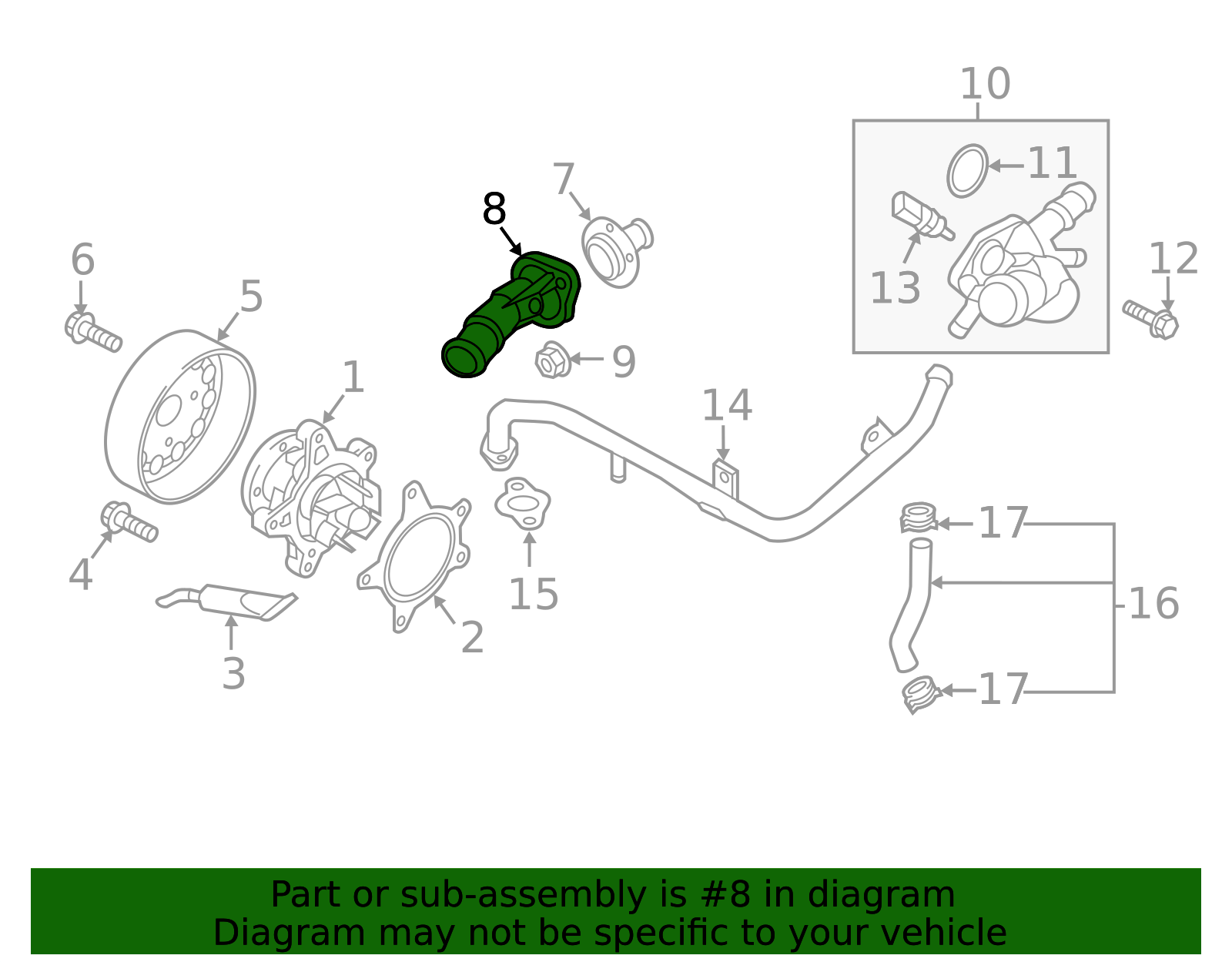 25631-2B055 - Water Inlet 2016-2020 Kia | Kia.Parts Store