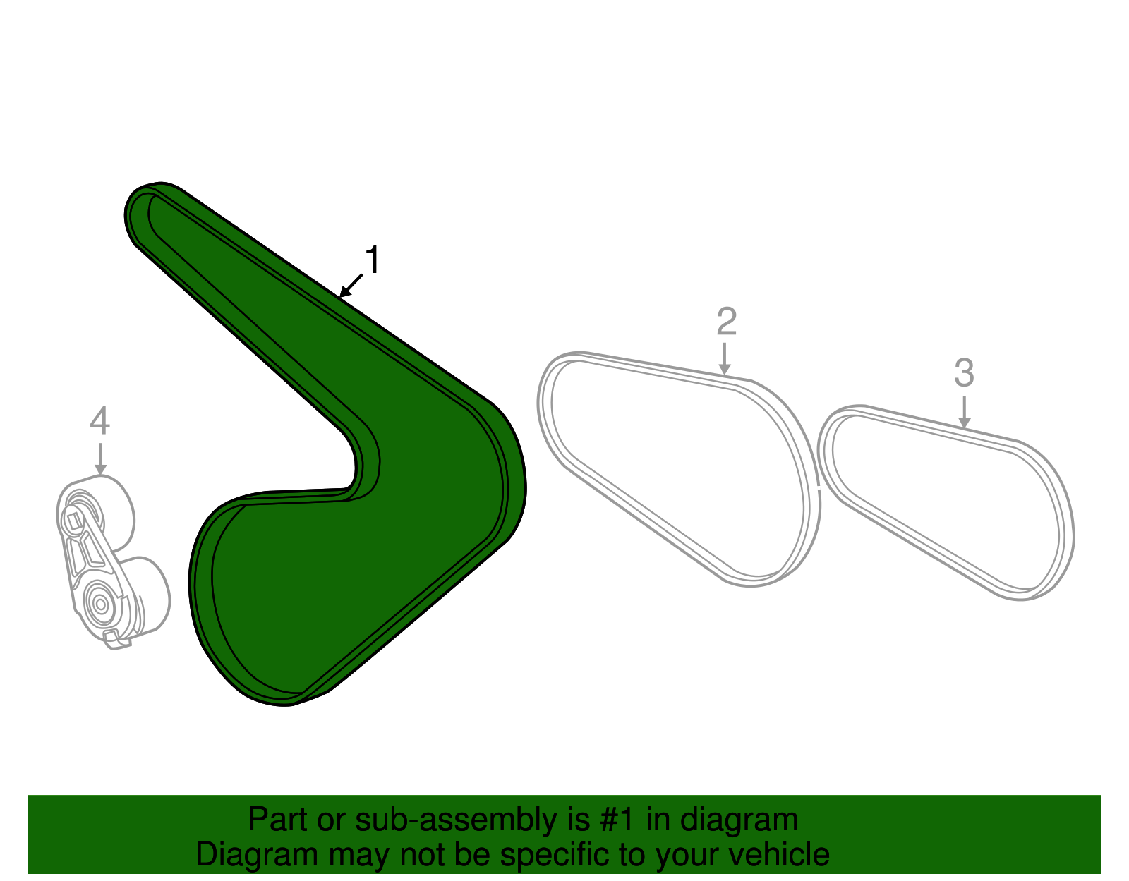 12626076 - V-Ribbed Serpentine Belt 2014-2020 GM | GMPartsNow