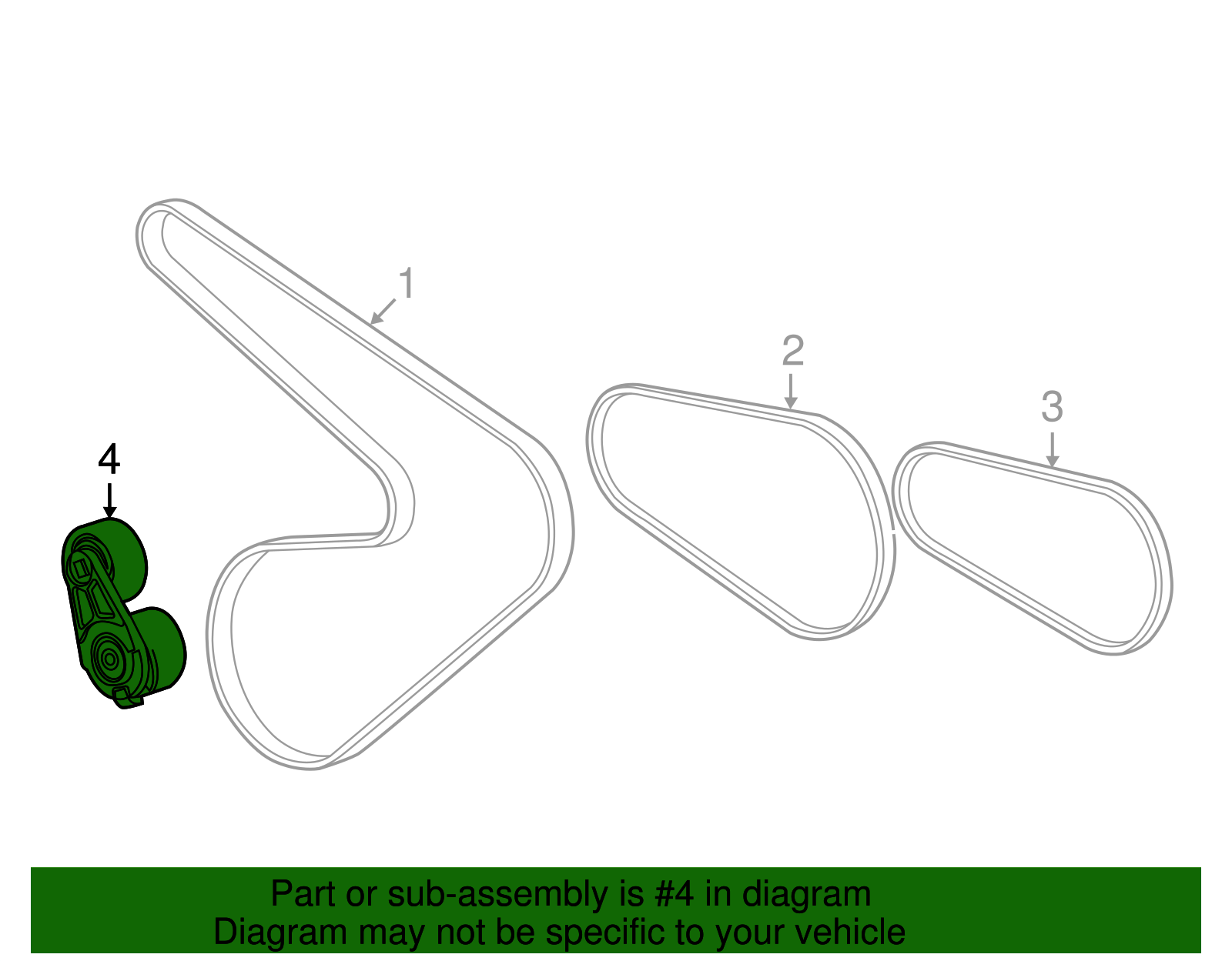 2014-2020 GM OEM NEW 2014-15 GM Chevrolet Sierra Silverado Serpentine ...