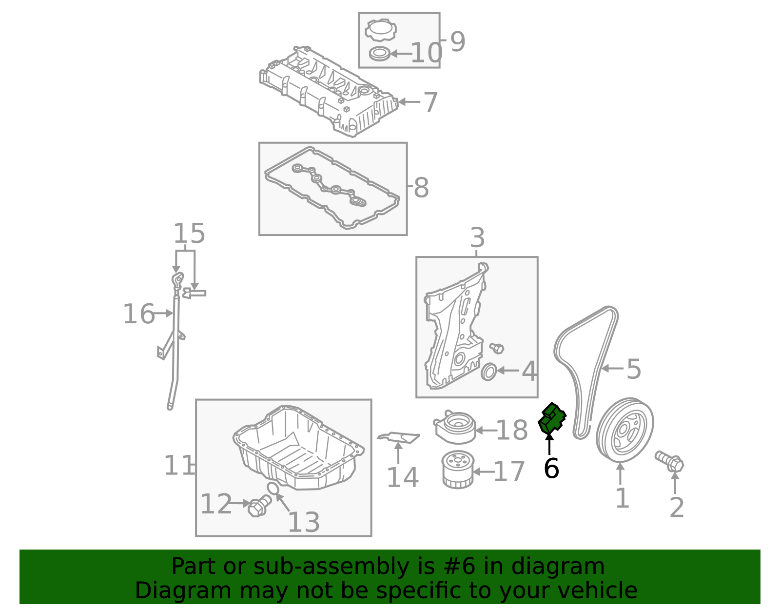 24461-2G050 - Tensioner Arm 2011-2013 Kia Sorento | Kia.Parts Store