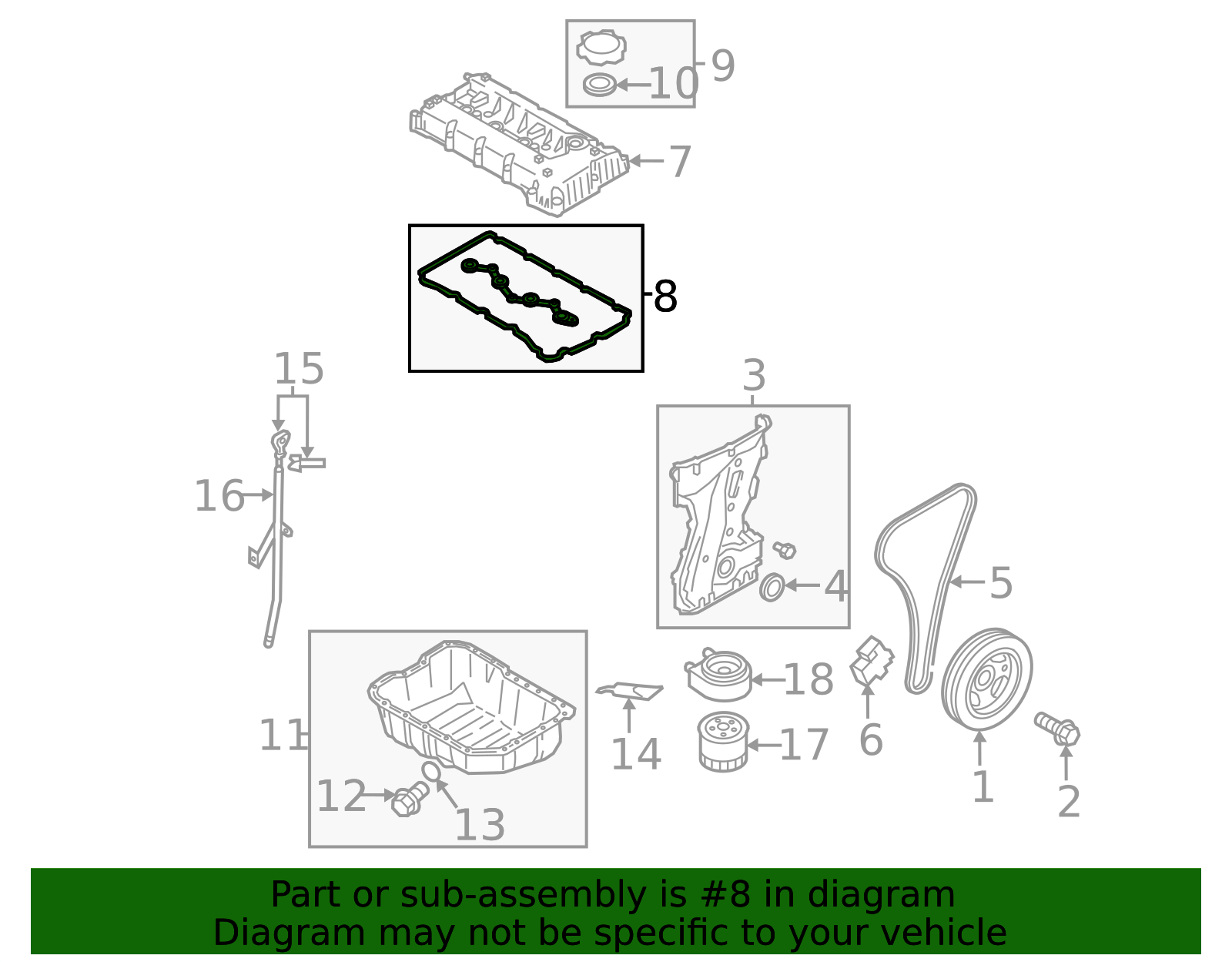 22441-2G600 - Valve Cover Gasket 2011-2013 Kia Sorento | Kia.Parts Store