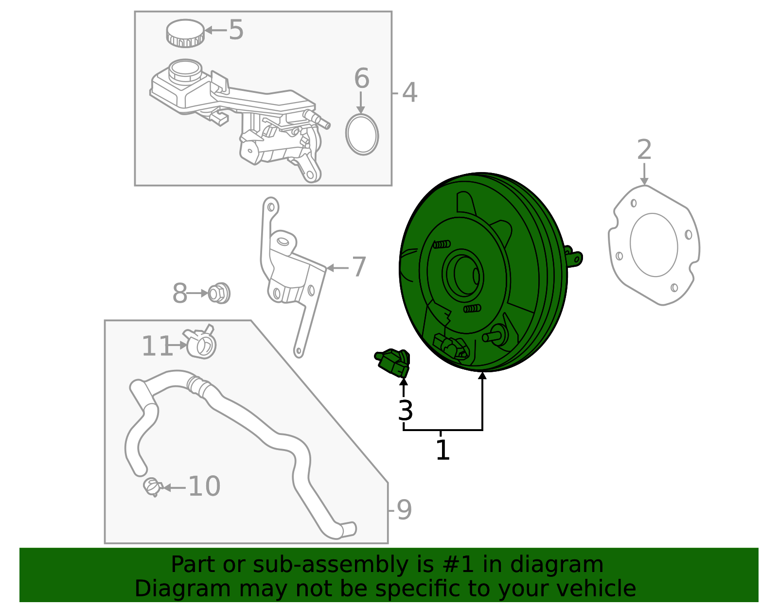 2020-2023 Mazda CX-30 Brake Booster DGY9-43-80Z | Mazda Parts Deals
