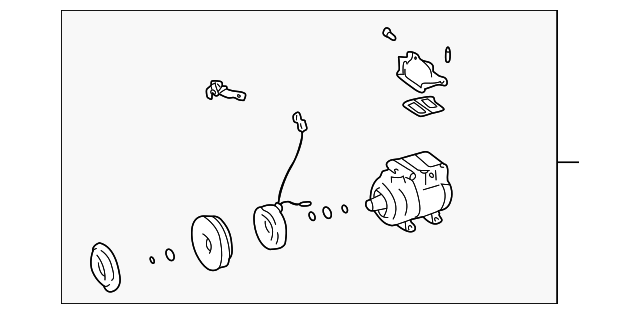 2003-2008 Hyundai Tiburon Compressor Assembly 97701-2C600 | OEM Parts ...