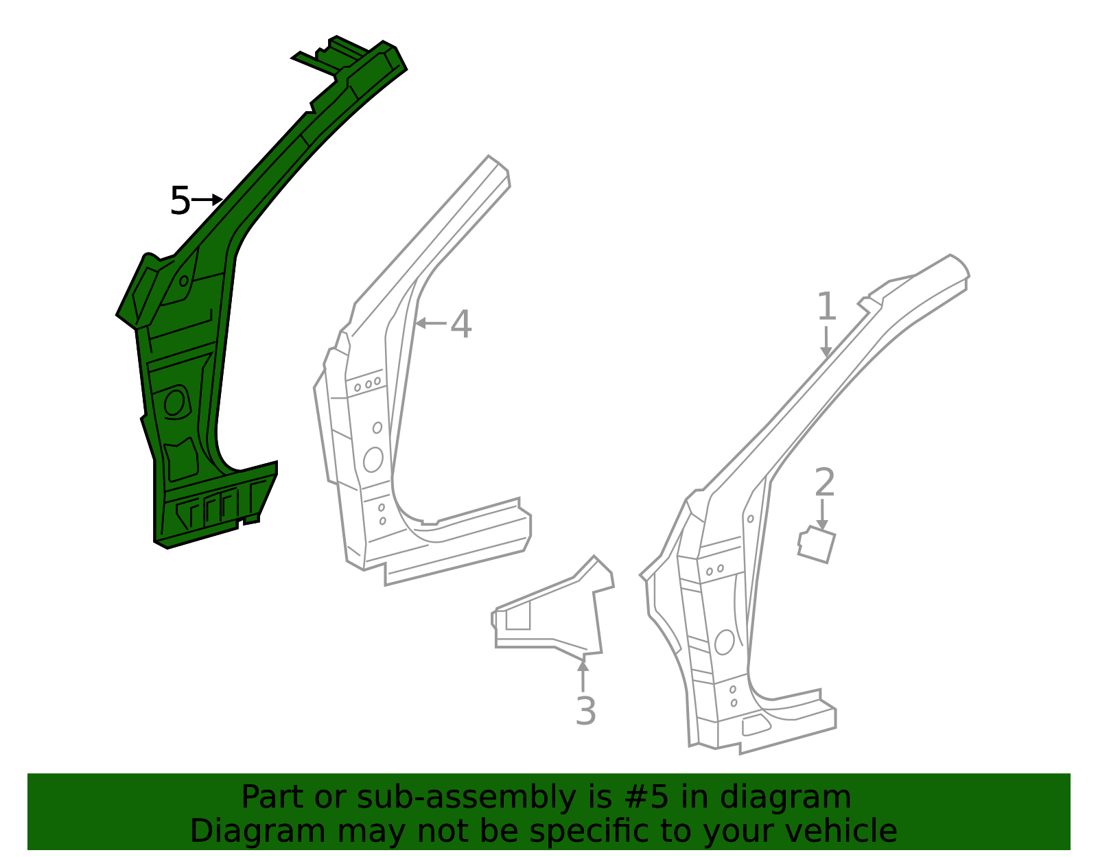61101-06200 - High-Quality Body A-Pillar for 2016-2018 Lexus ...