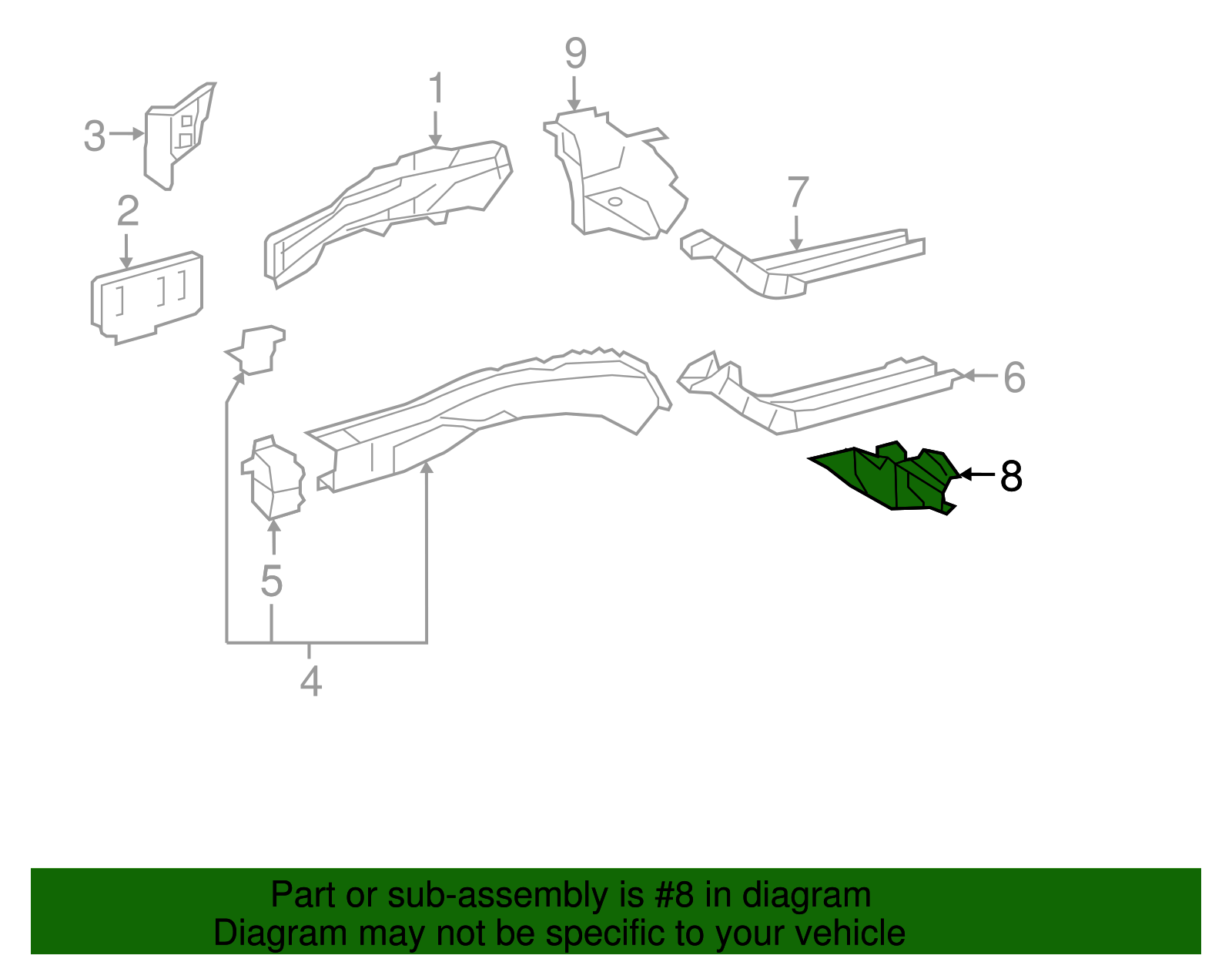 57032-06010 - High-Quality Lower Reinforced for 2007-2018 Lexus ...