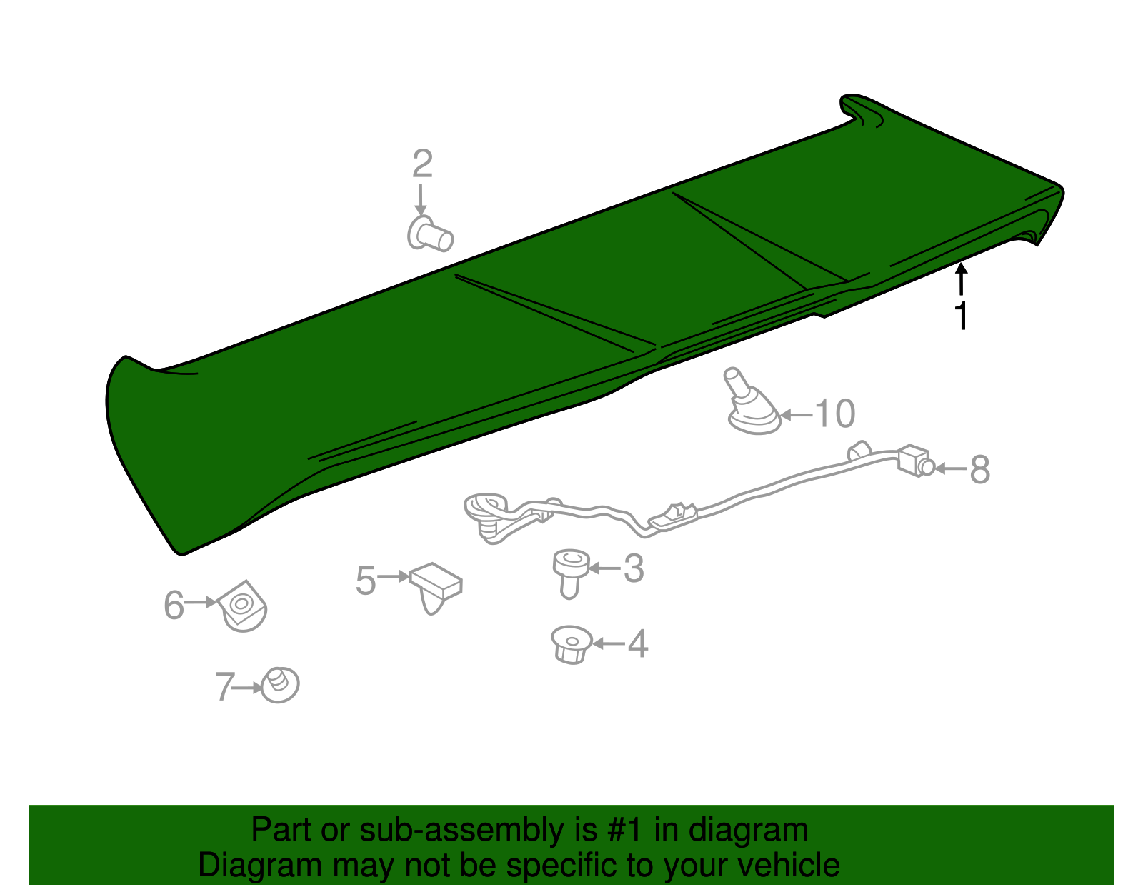 39092410 - 2017-2019 Chevrolet Cruze - Primed Rear End Spoiler with ...