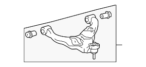 48069-60020 - Lower Control Arm - 2004-2009 Lexus GX470 | My L Parts