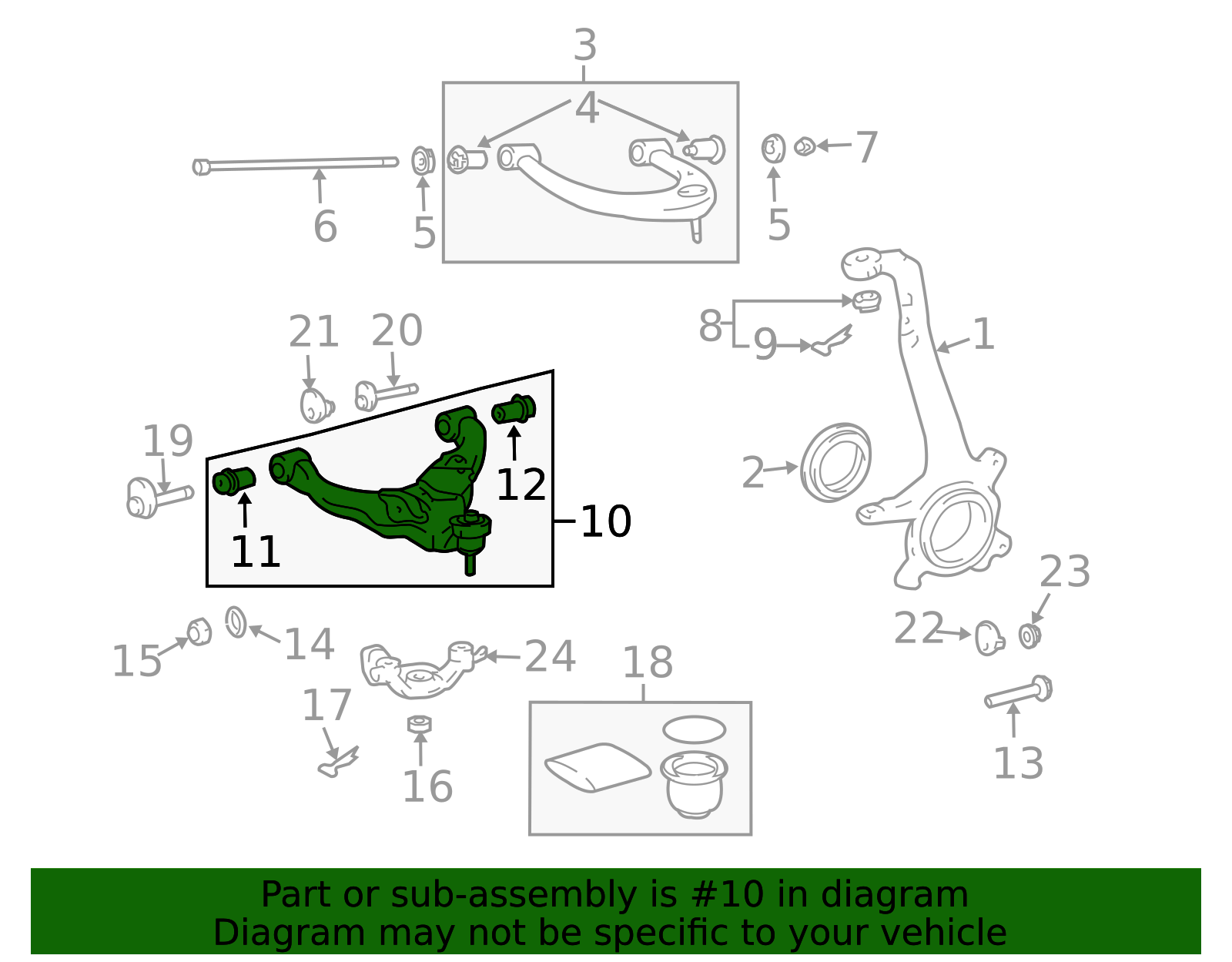 2004-2009 Lexus GX470 Lower Control Arm 48068-60020 | OEM Parts Online
