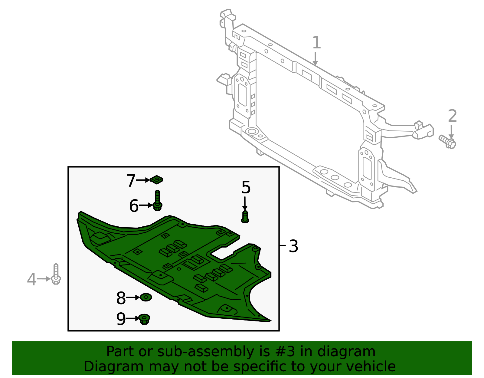 Hyundai - 29110-S2000 - Under Cover - 2019-2020 Hyundai Santa Fe | OEM ...