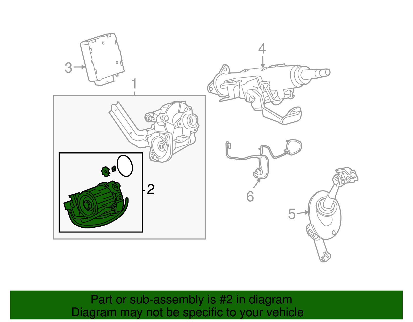 2003-2011 GM Power Steering Assist Motor 19368293 | Shop Matick Buick GMC