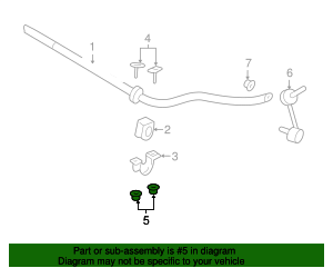 2003-2025 Ford Suspension Stabilizer Bar Link Nut W520213-S440 | OEM ...