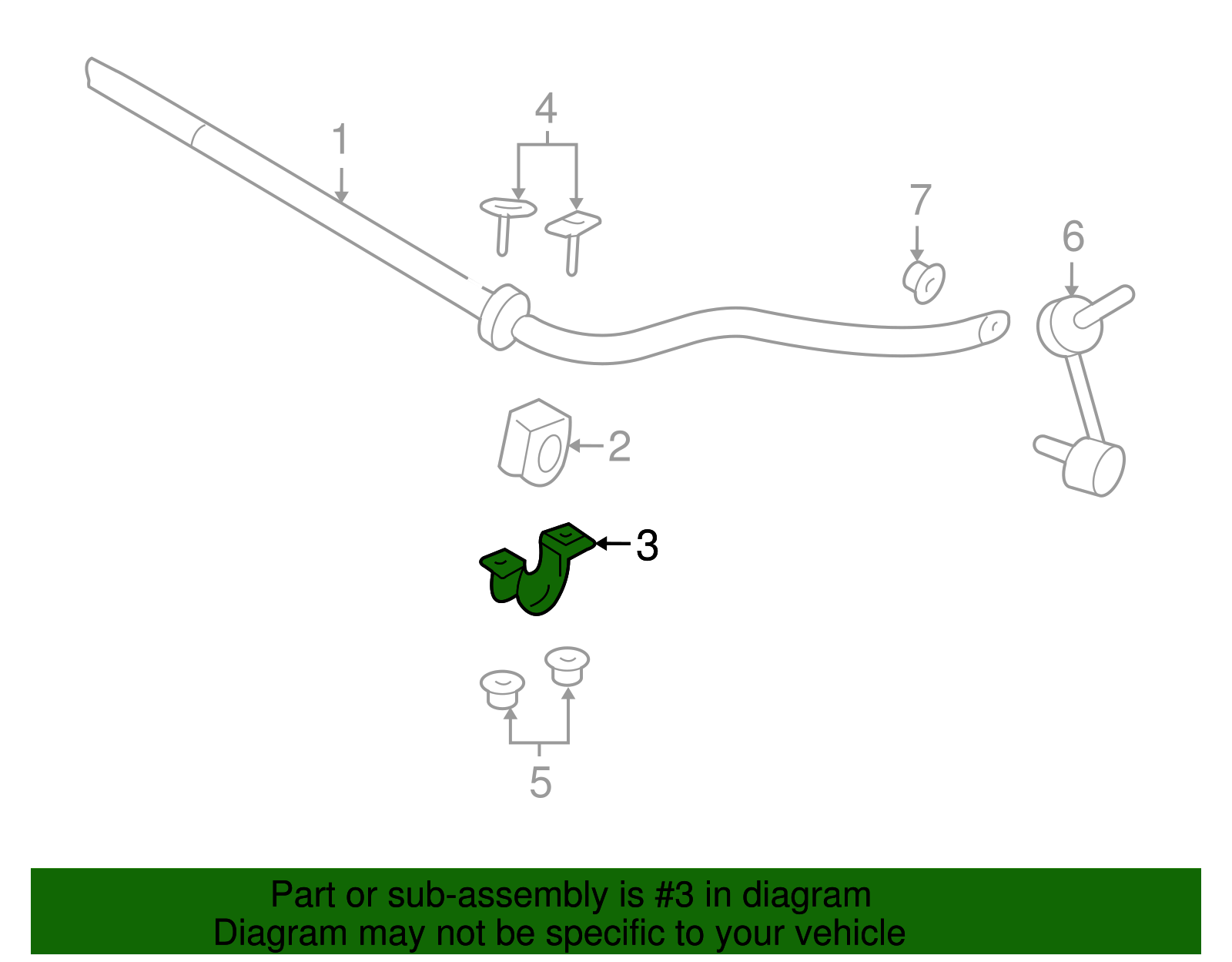 2003-2011 Ford | Bracket | 4W1Z-5486-BA | Walls' Ford Parts