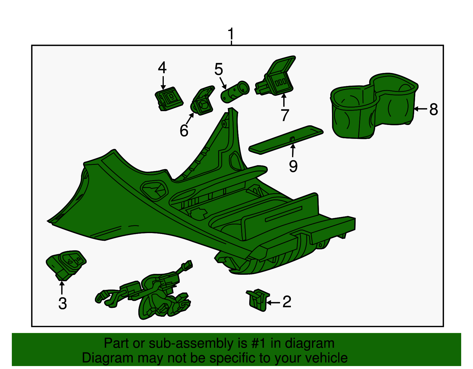 23373856 - 2016 GM - Console Assembly | Partners Chevy