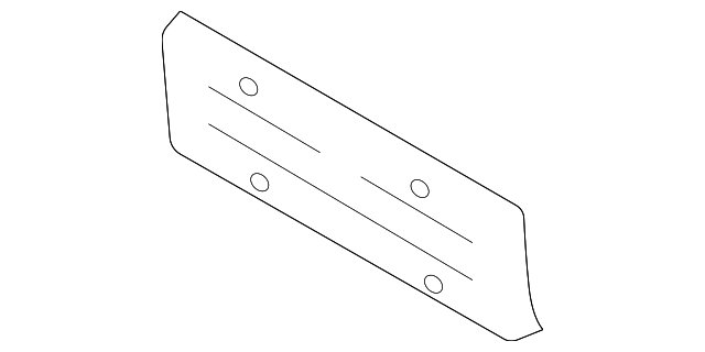 2020-2023 Land Rover License Bracket LR137382 | OEM Parts Online