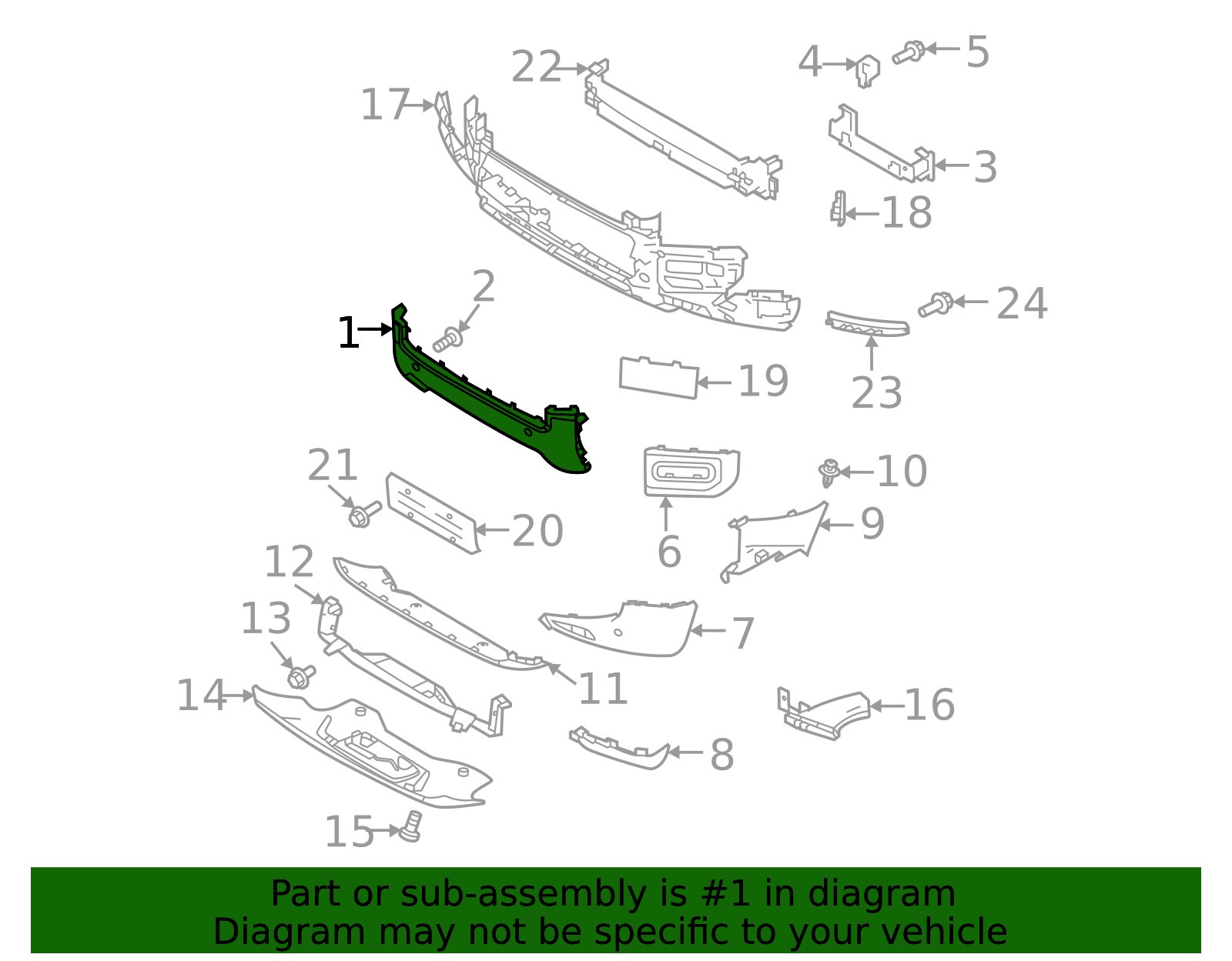2020-2023 Land Rover Bumper Cover LR148267 | OEM Parts Online