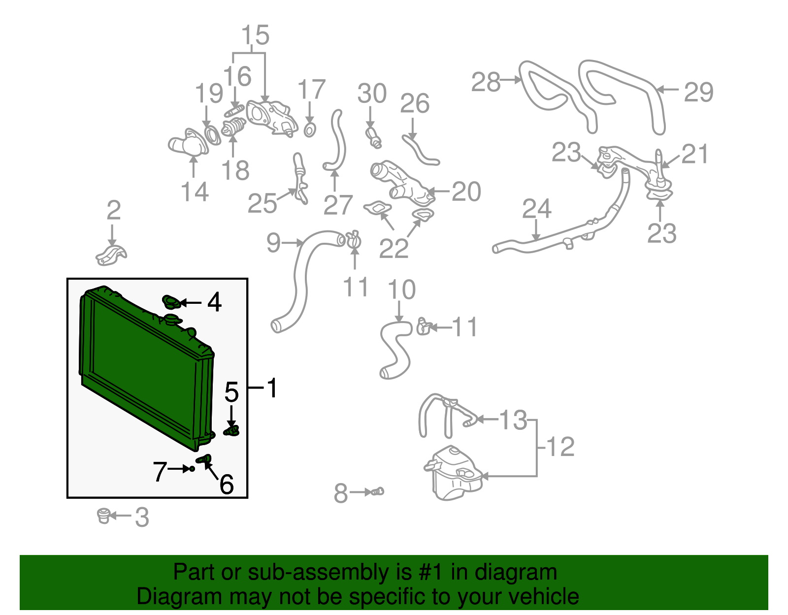 2002-2010 Lexus SC430 Radiator Assembly 16400-50280 | OEM Parts Online