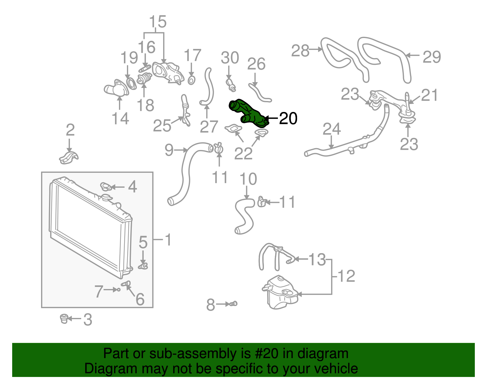 1998-2010 Lexus Joint 16355-50070 | OEM Parts Online