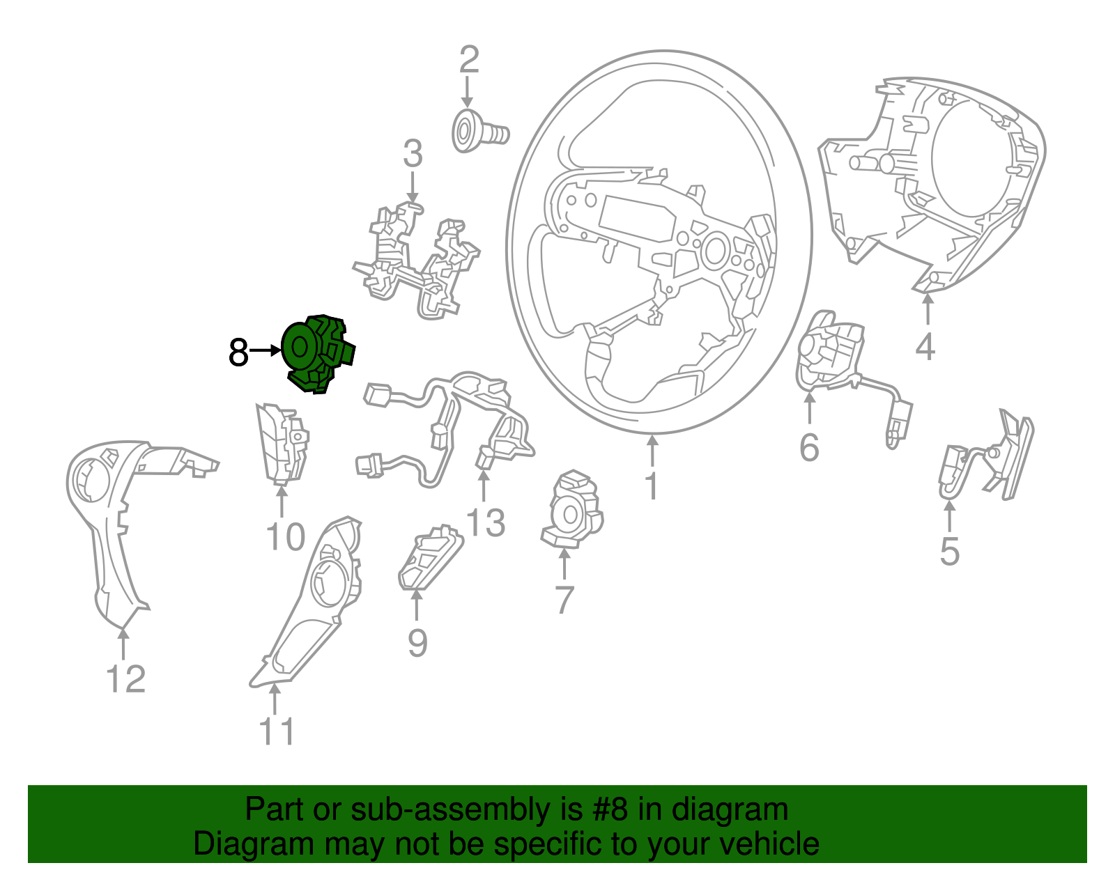 35880-T2J-H02 - 2016-2017 Honda Accord - Switch Assembly Audio Remote | Honda Car Parts Direct