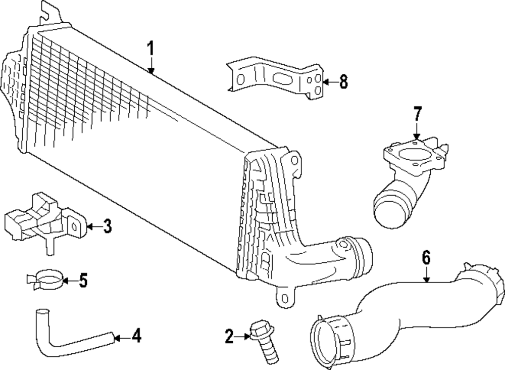17940-AK010 - Inter-Cooler 2024-2025 Toyota Tacoma | Longo Toyota Parts