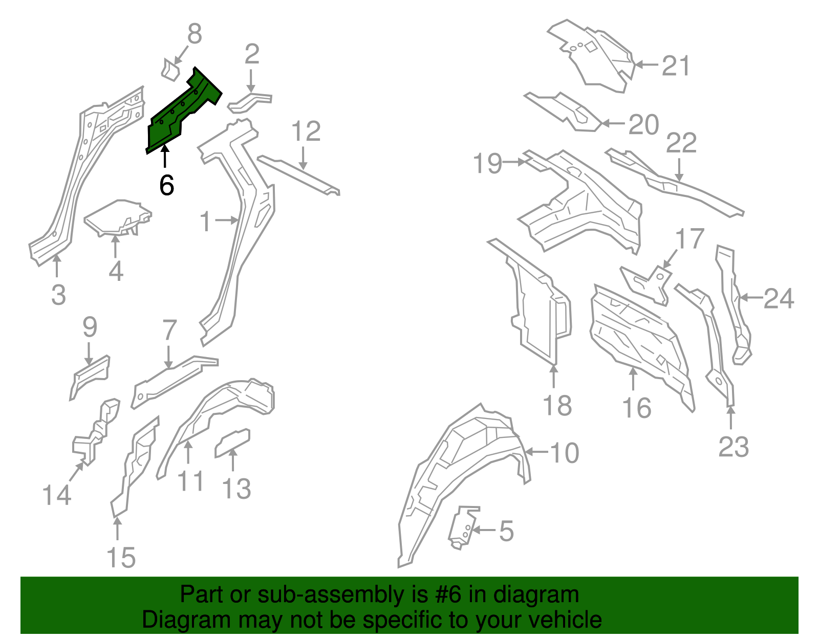 2016-2025 Volvo XC90 Upper Reinforced 31416416 | TascaParts.com