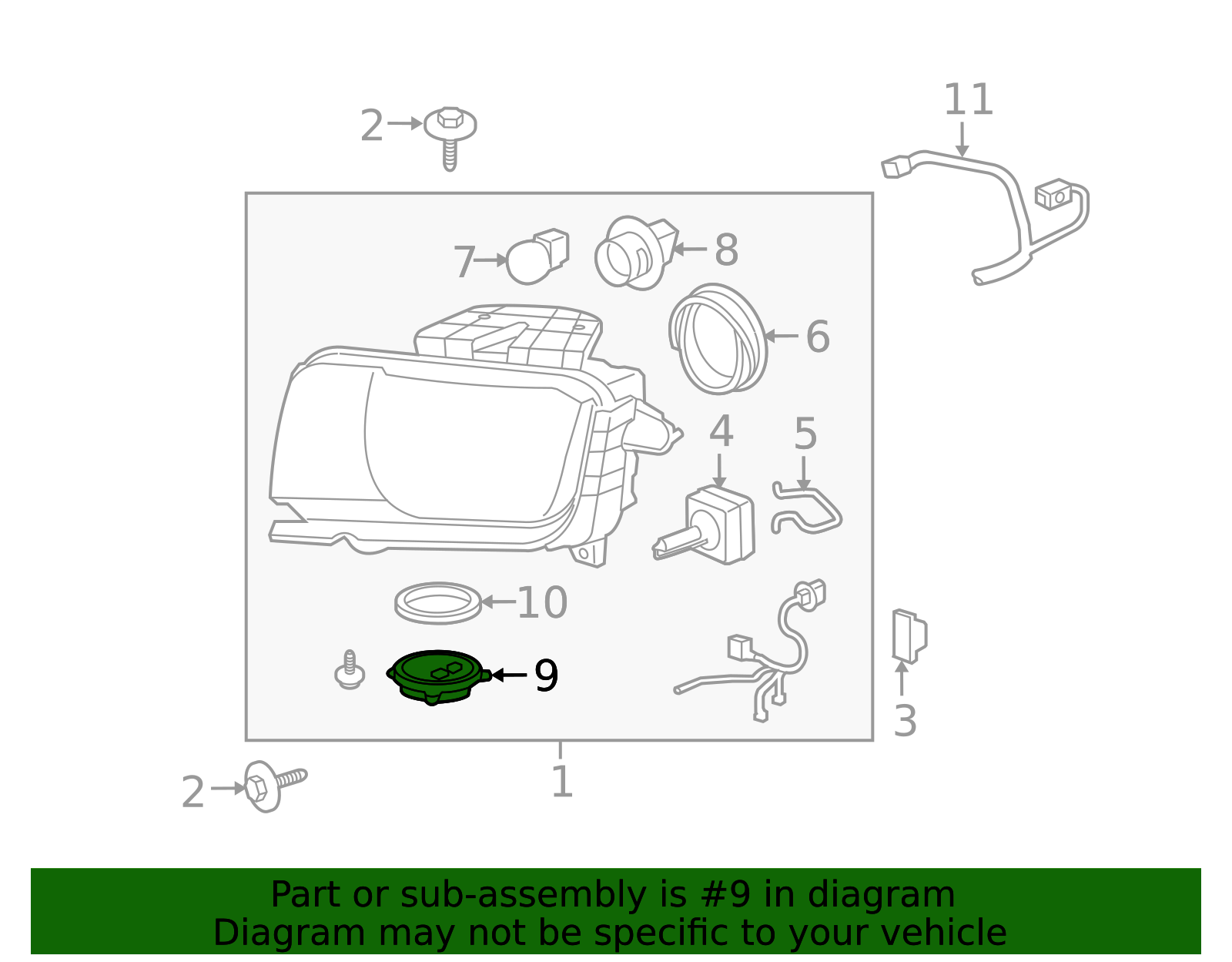25794777 - High-Quality Headlamp Ballast with Seal for 2008-2015 GM ...