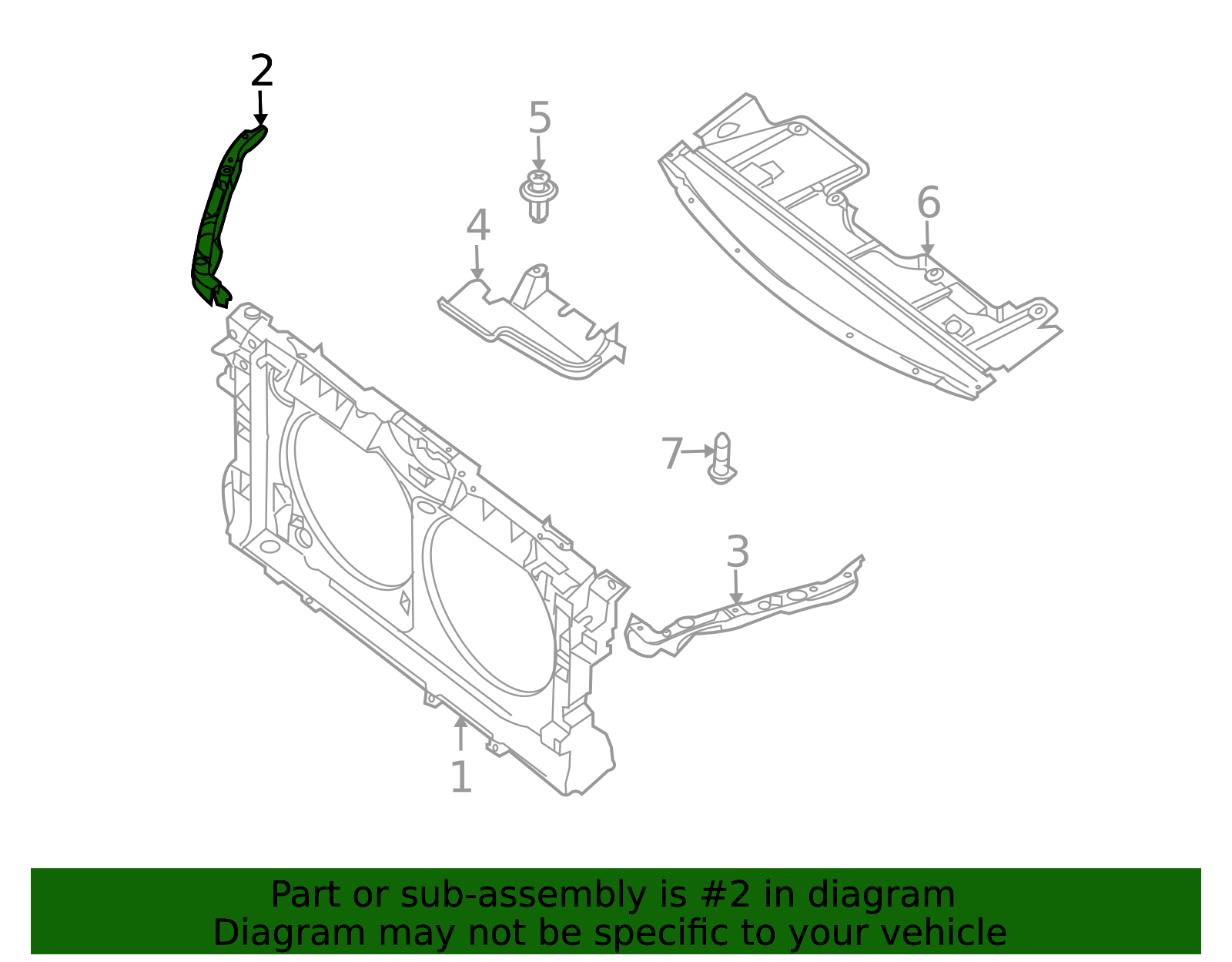 2010-2013 Nissan Altima 2010-2013 Nissan Altima - Upper Support F2512 ...